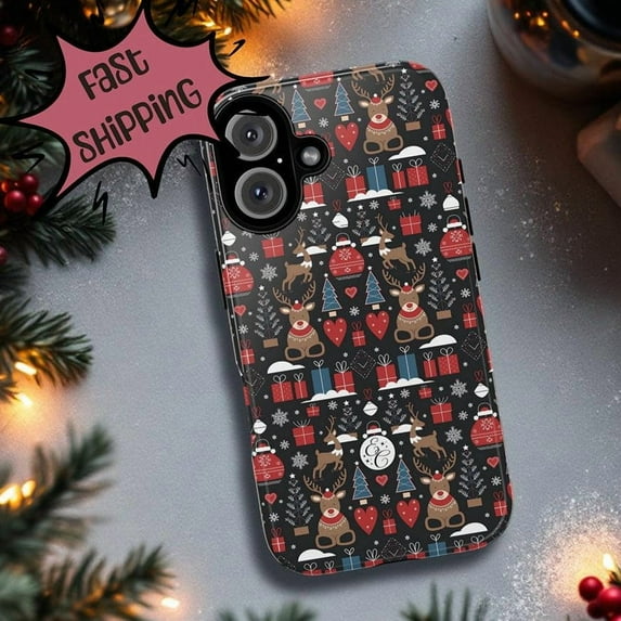 Holiday Pattern Phone Case with Cheerful Seasonal Design 17 11 12 13 14 ...