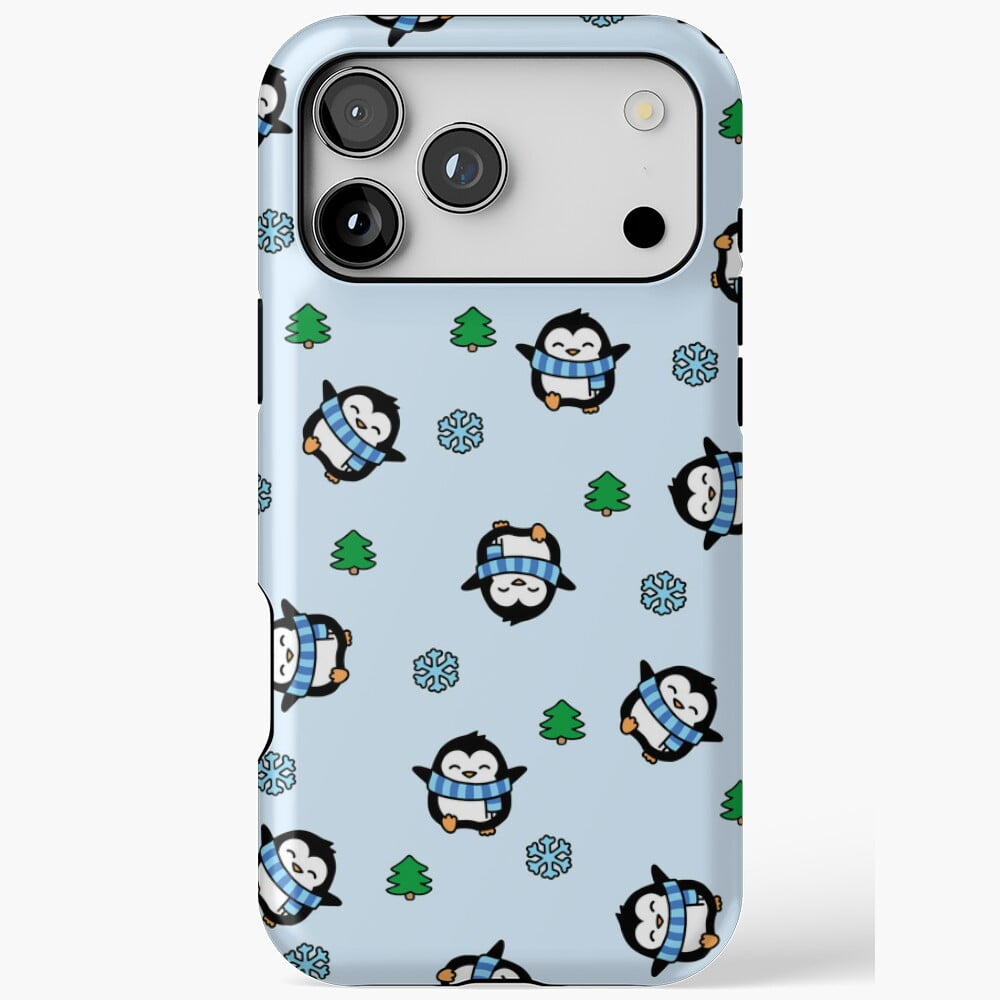 Holiday Penguin Cute Winter iPhone Case 17 to 11 Pro Max - Walmart.com