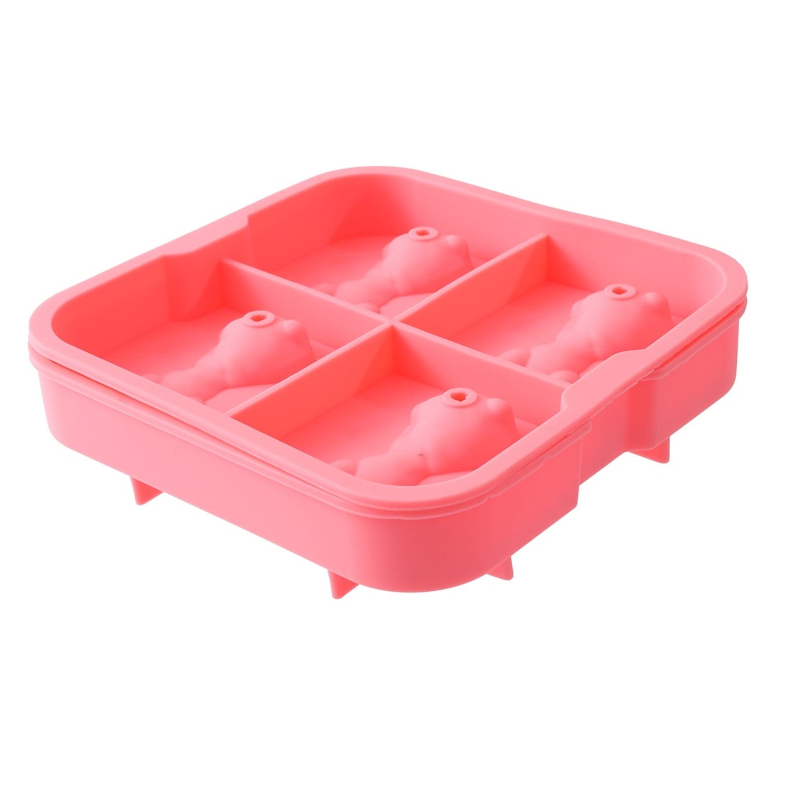 Your Holiday Pink Sharks Ice Cube Maker Silicone Mould Easy Demold Ice Tray For Water Beverages ...