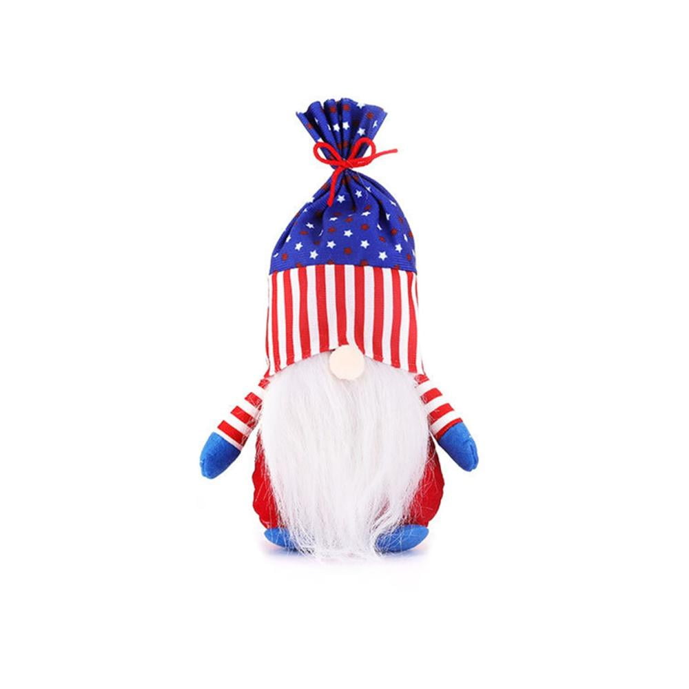 Halloween Clearance! OUTOLOXIT Independence Day Patriotic Gnome Plush Gifts Decorations for Home ...