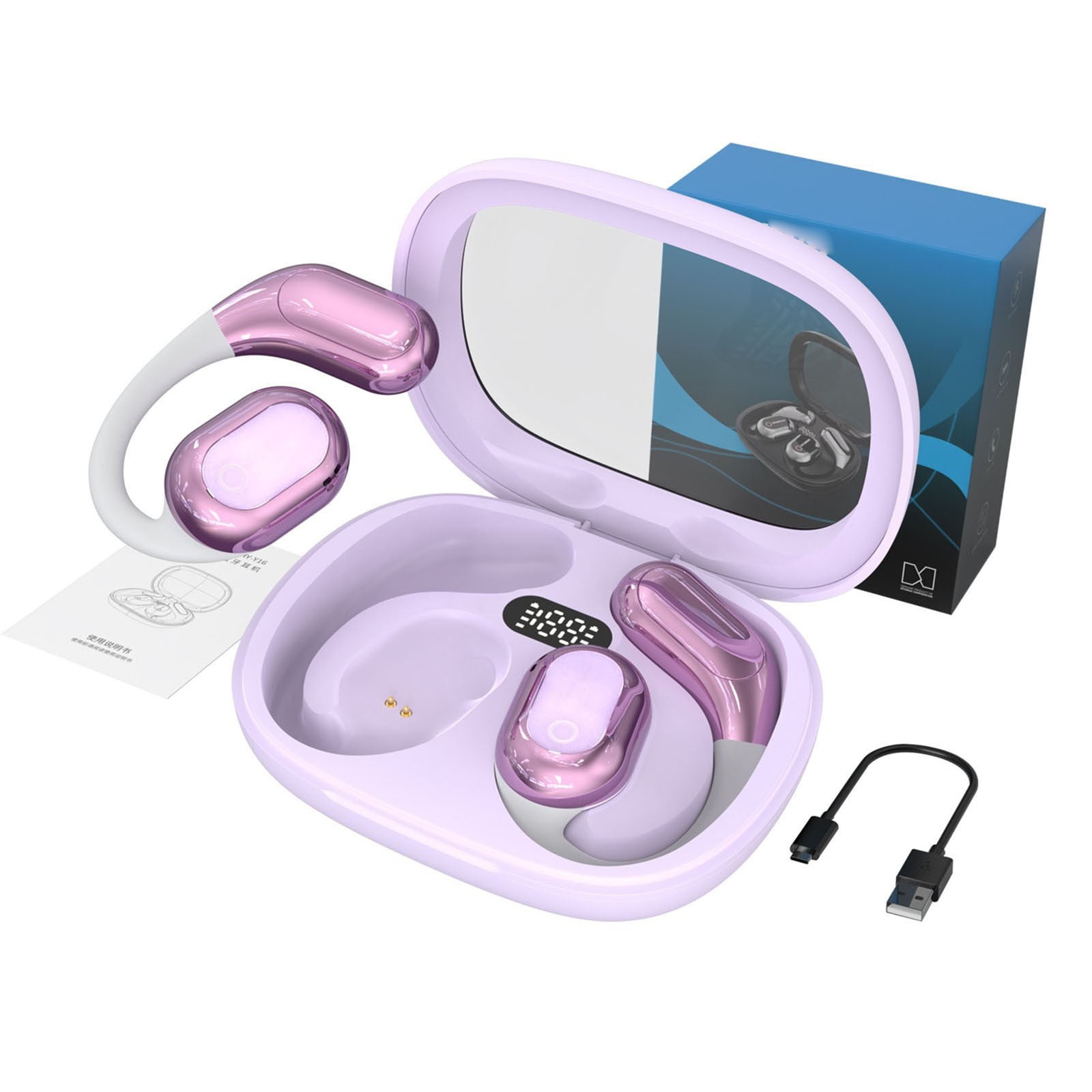 Your Holiday Purple Translation Earbuds Wireless Bluetooth Headphones ...