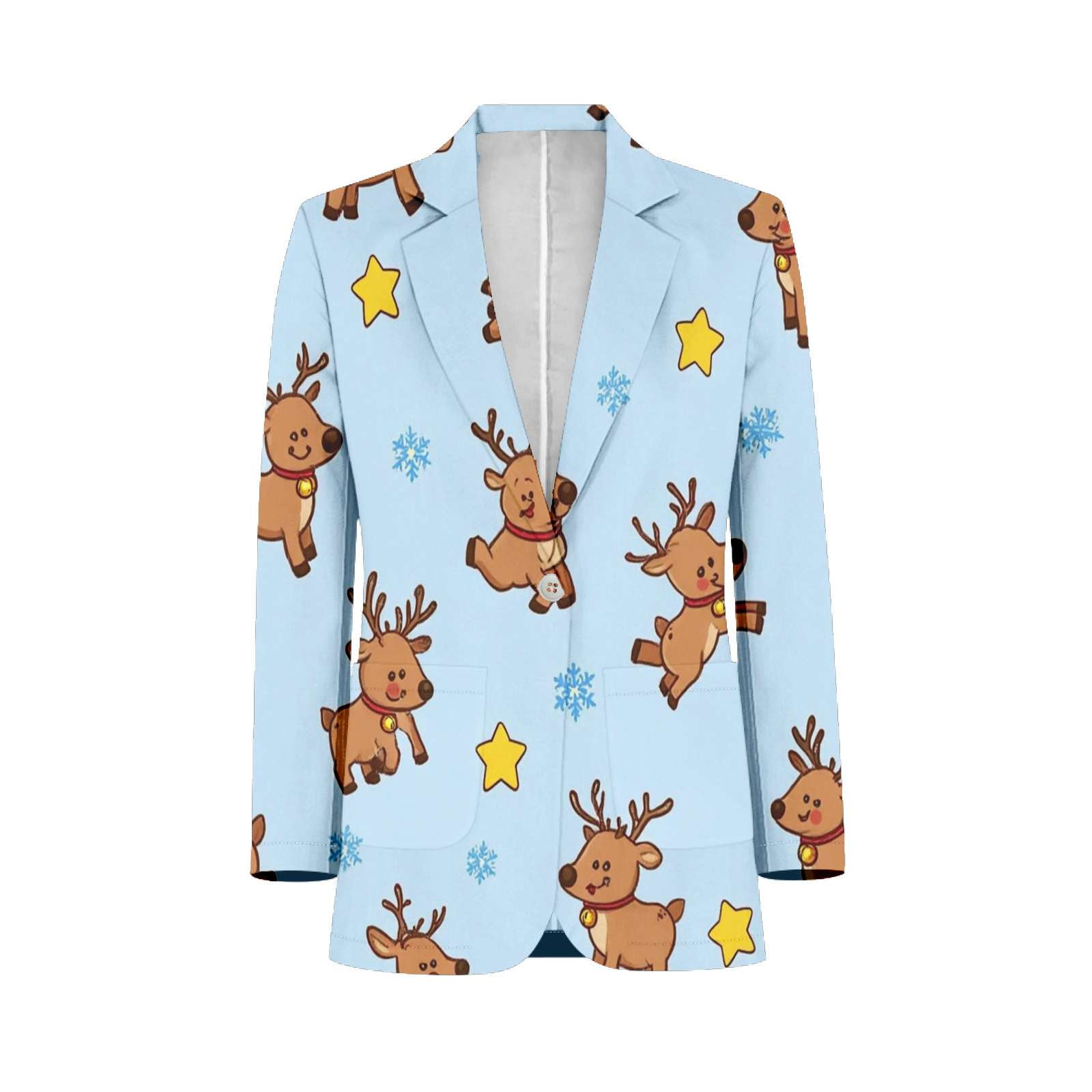 Holiday Reindeer Mens Suits Shawl Collar Slim Fit Suit Mens Groom ...