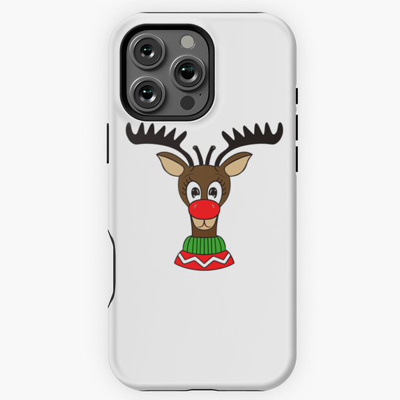 Holiday Reindeer Sweater Knit Style Phone Case for iPhone 17 16 15 14 13 12 11 Pro Max - Walmart.com