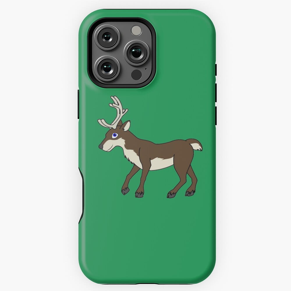 Holiday Reindeer With Antlers Phone Case for iPhone 11 12 13 14 15 16 ...
