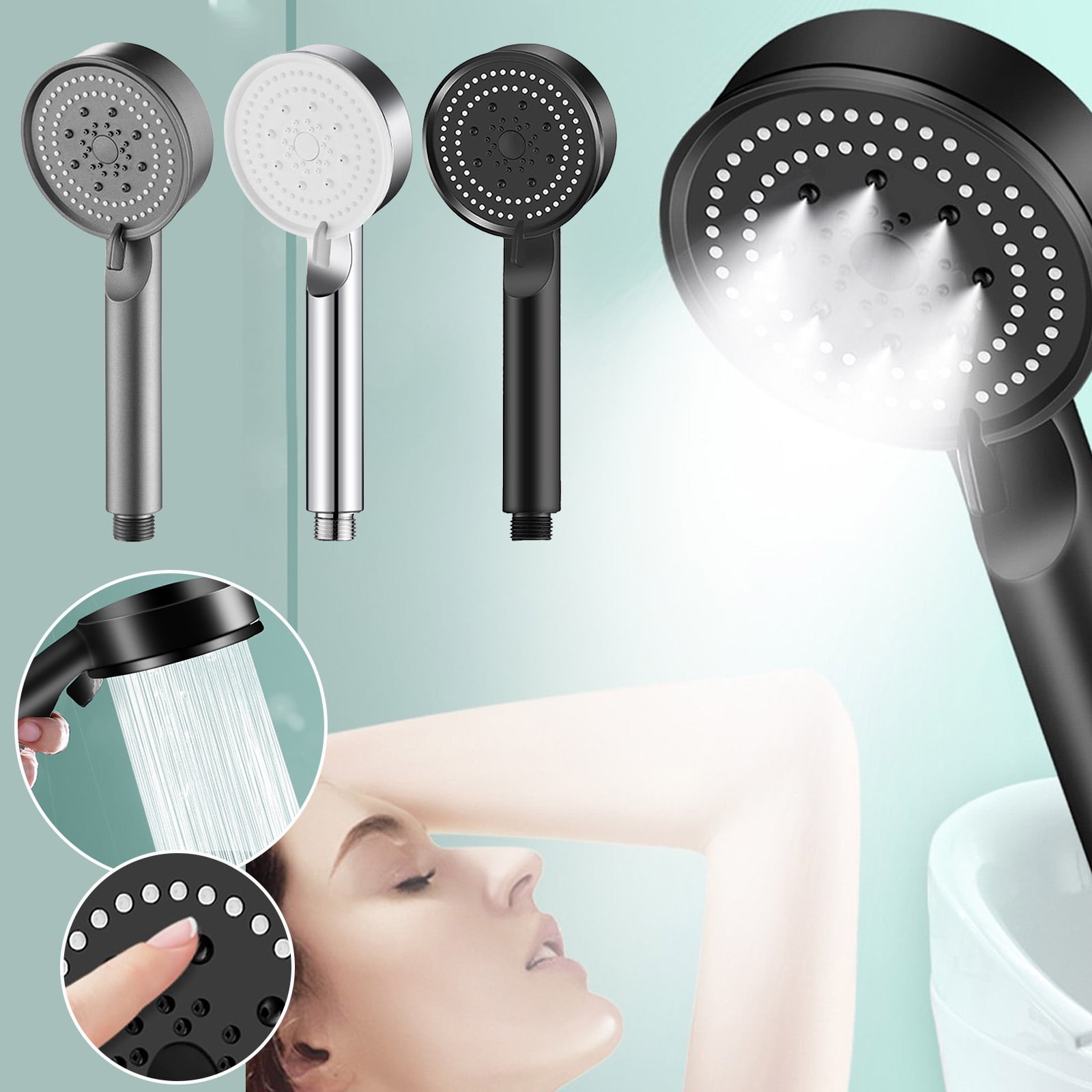 Holiday Sale 2024 Handheld Detachable Showers Heads Filter Shower Head