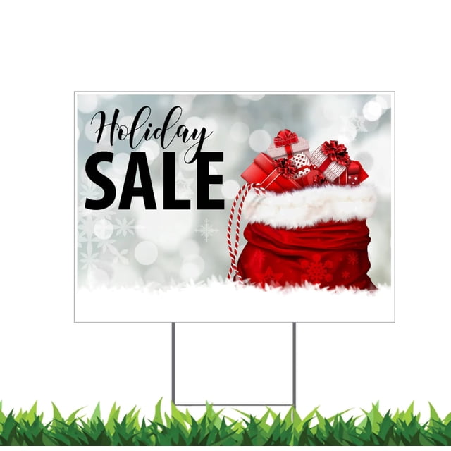 Holiday Sale Sign, Retail Sale Sign, Yard Sign, 18x12, 24x18, 36x24, H ...