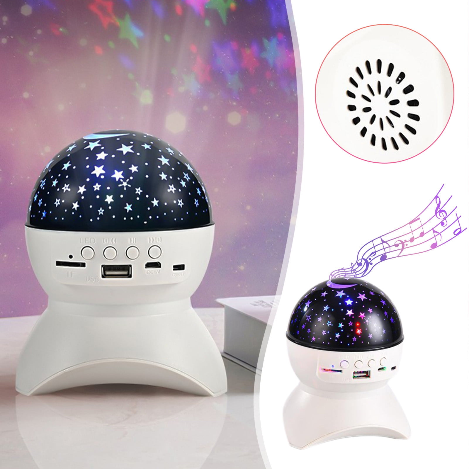 Holiday Savings! Dvkptbk Bluetooth Speaker Starlight, Bedroom USB ...