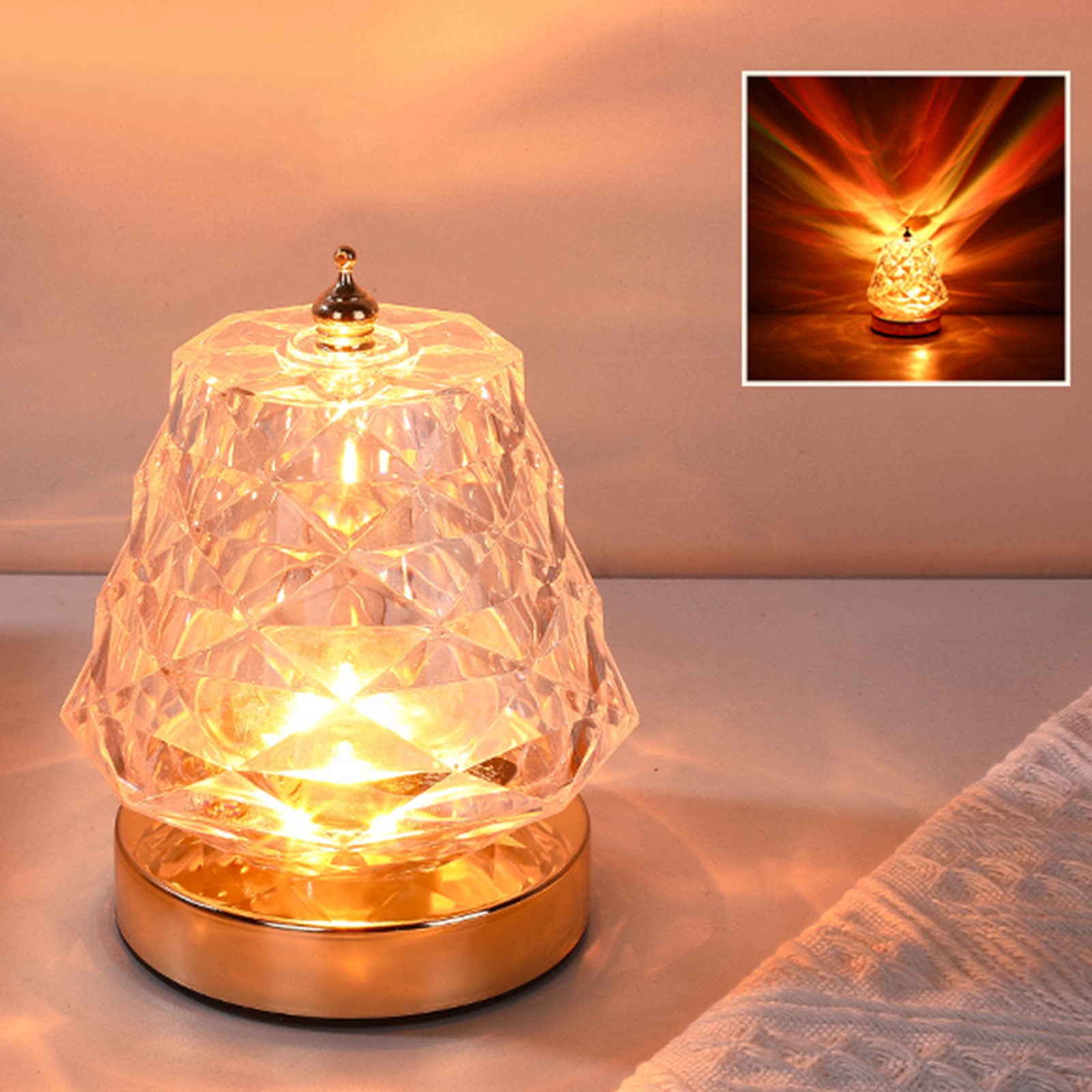 Holiday Savings! Dvkptbk Water Ripple Night Light, LED Night Light ...