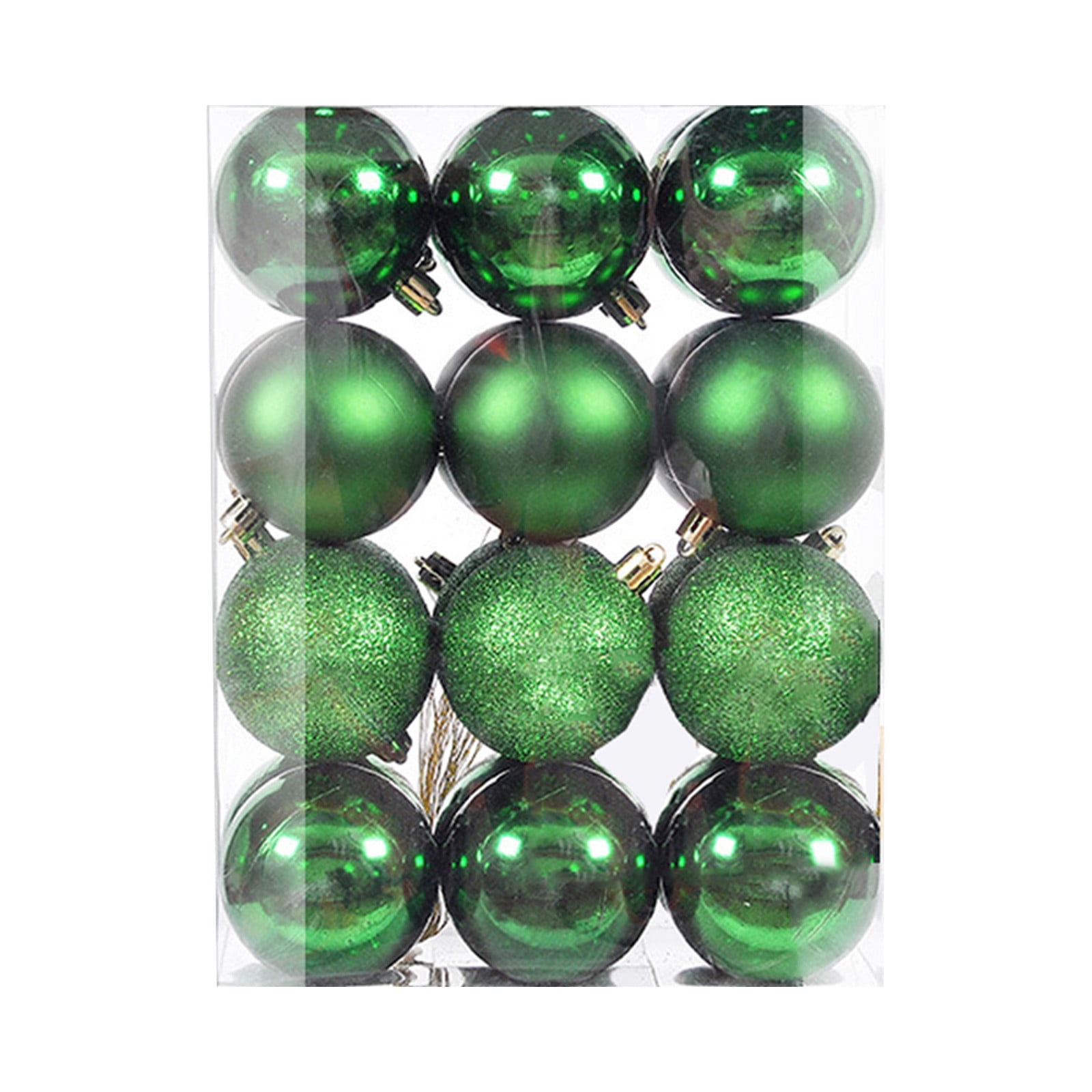 Holiday Savings!Staron 24Pcs Green Christmas Ornaments, Christmas Tree ...