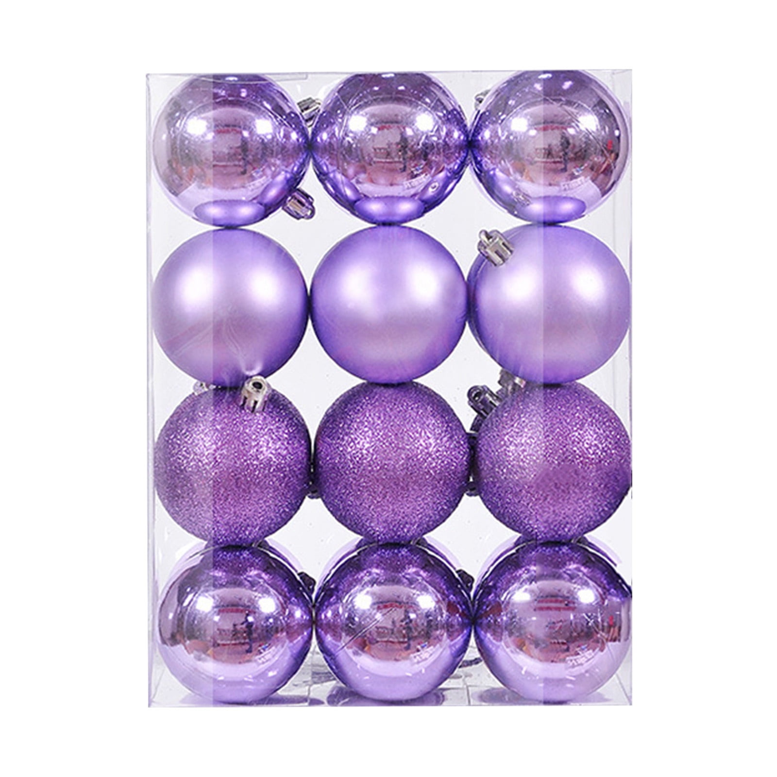 Holiday Savings!Staron 24Pcs Purple Christmas Ornaments, Christmas Tree ...