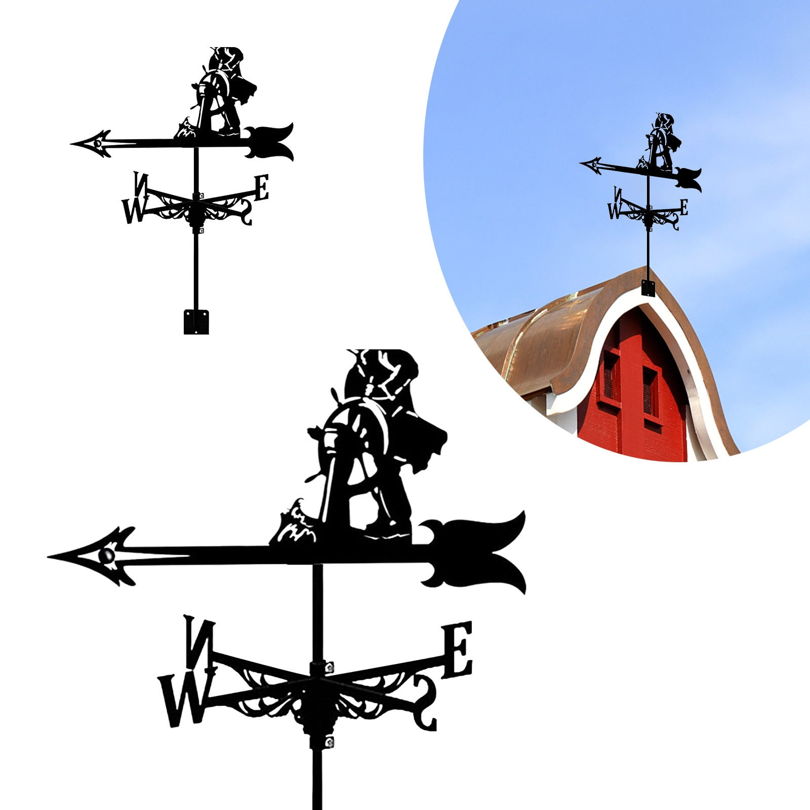 WJSXC Weather Vane Decoration Roof Weather Vane Garden Courtyard ...