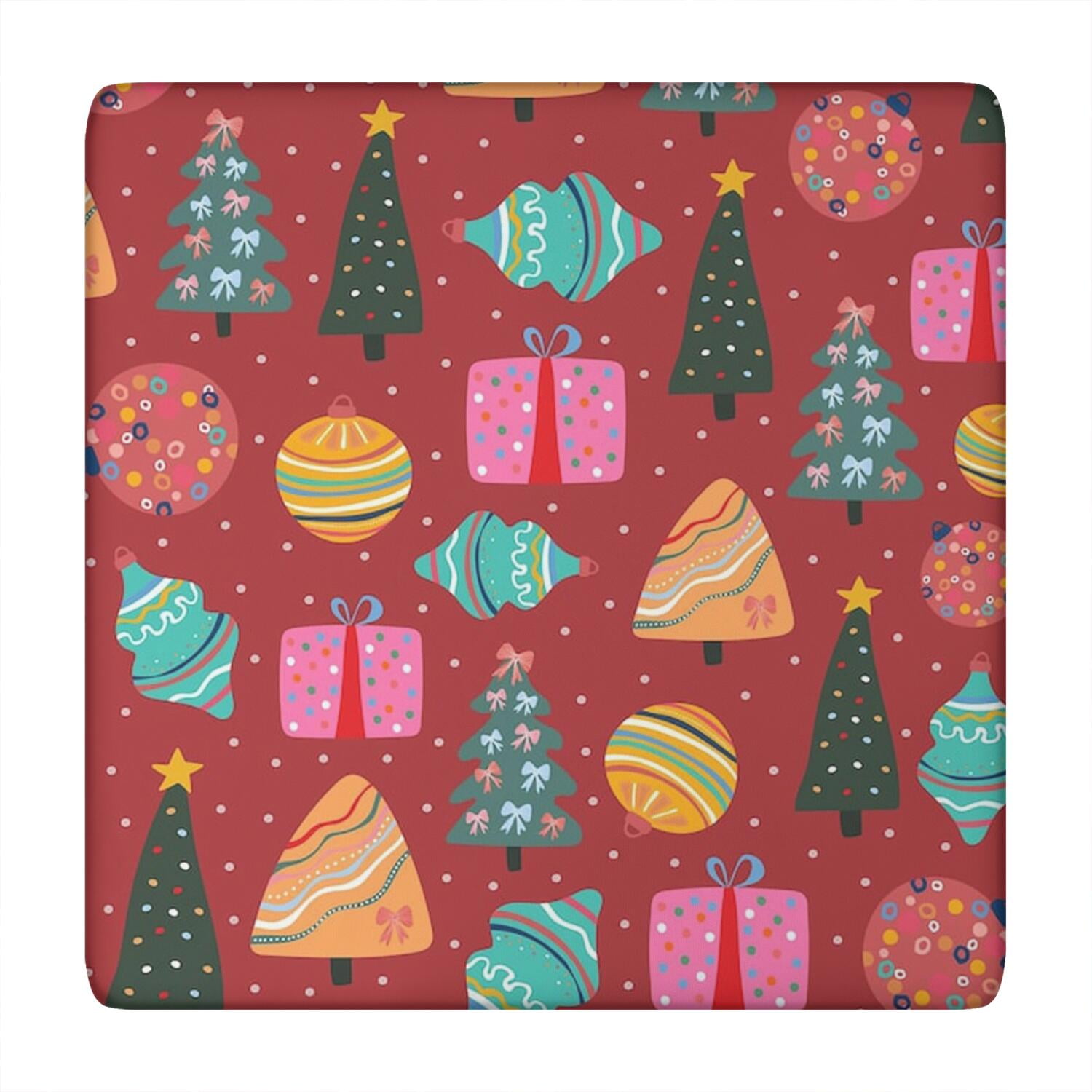 Holiday Season Tablecloth Designed for 34x34 Inch Square Tables ...