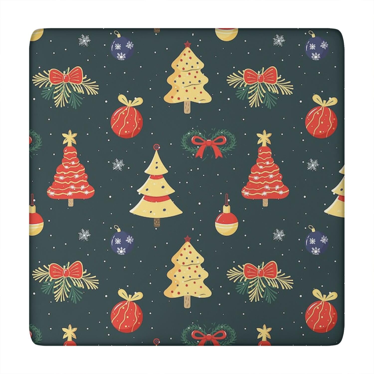 Holiday Season Tablecloth Designed for 34x34 Inch Square Tables ...