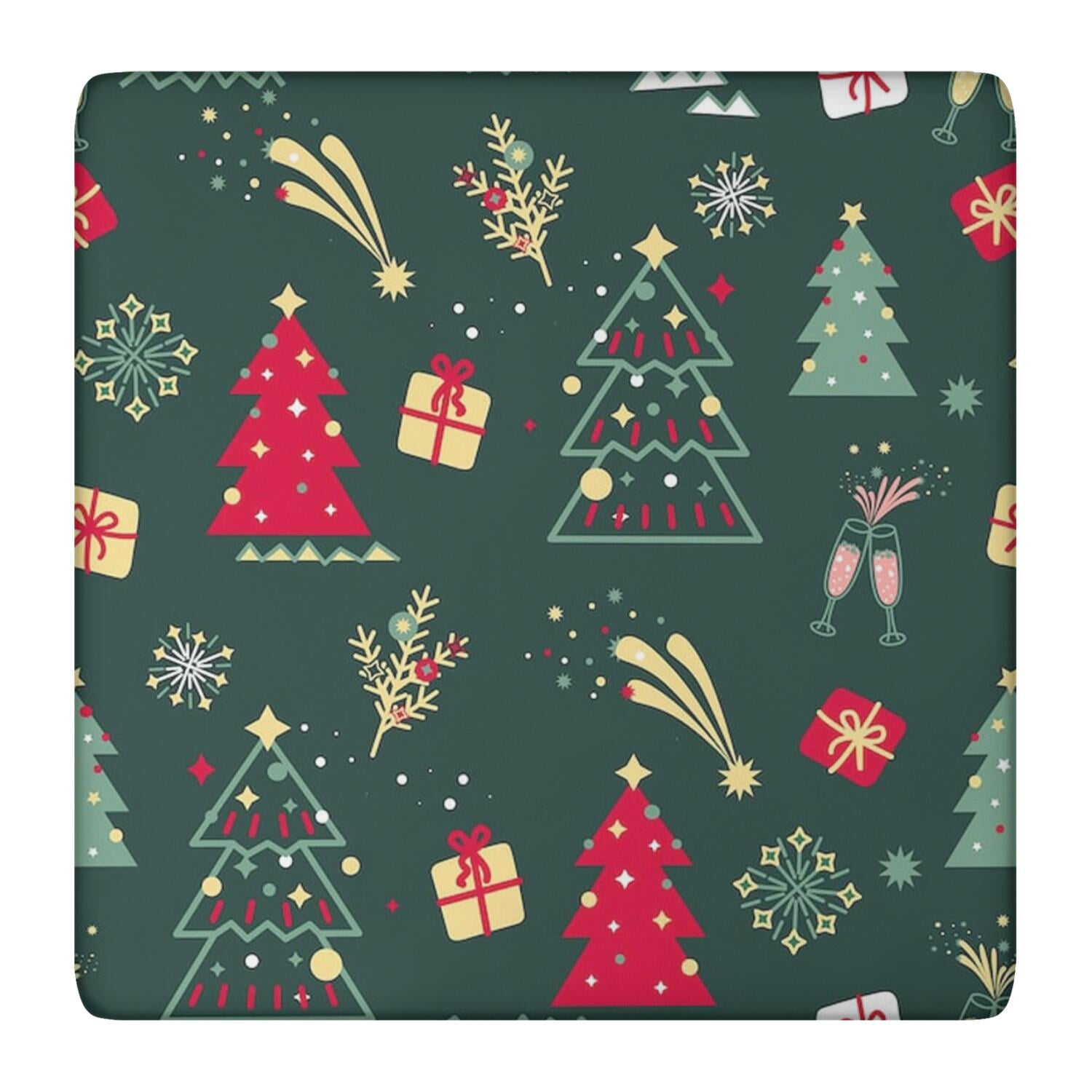 Holiday Season Tablecloth Designed for 36x36 Inch Square Tables ...