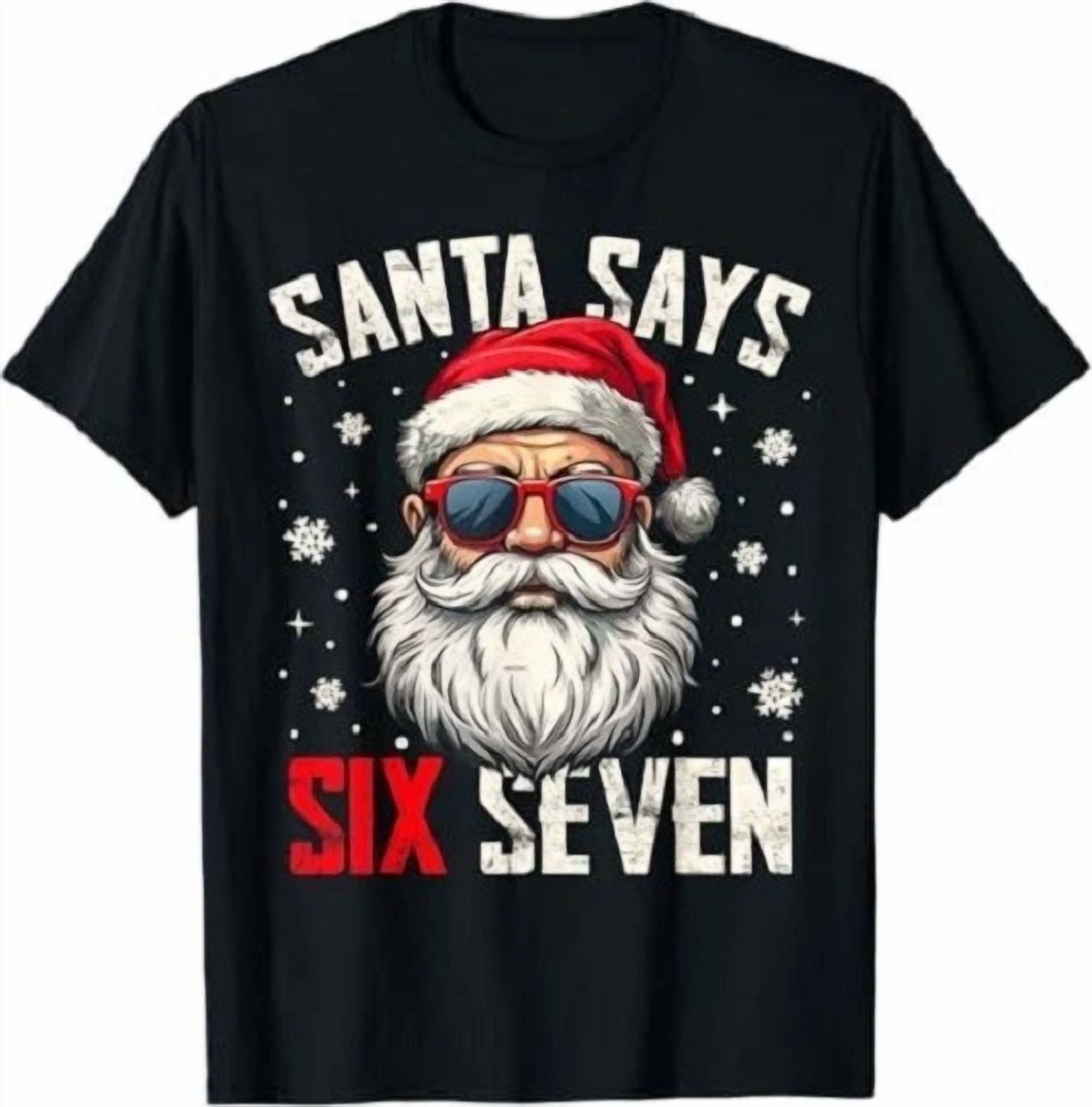 Holiday Six Seven Meme Festive Cheer Kids Adults Retro Funny Humor ...