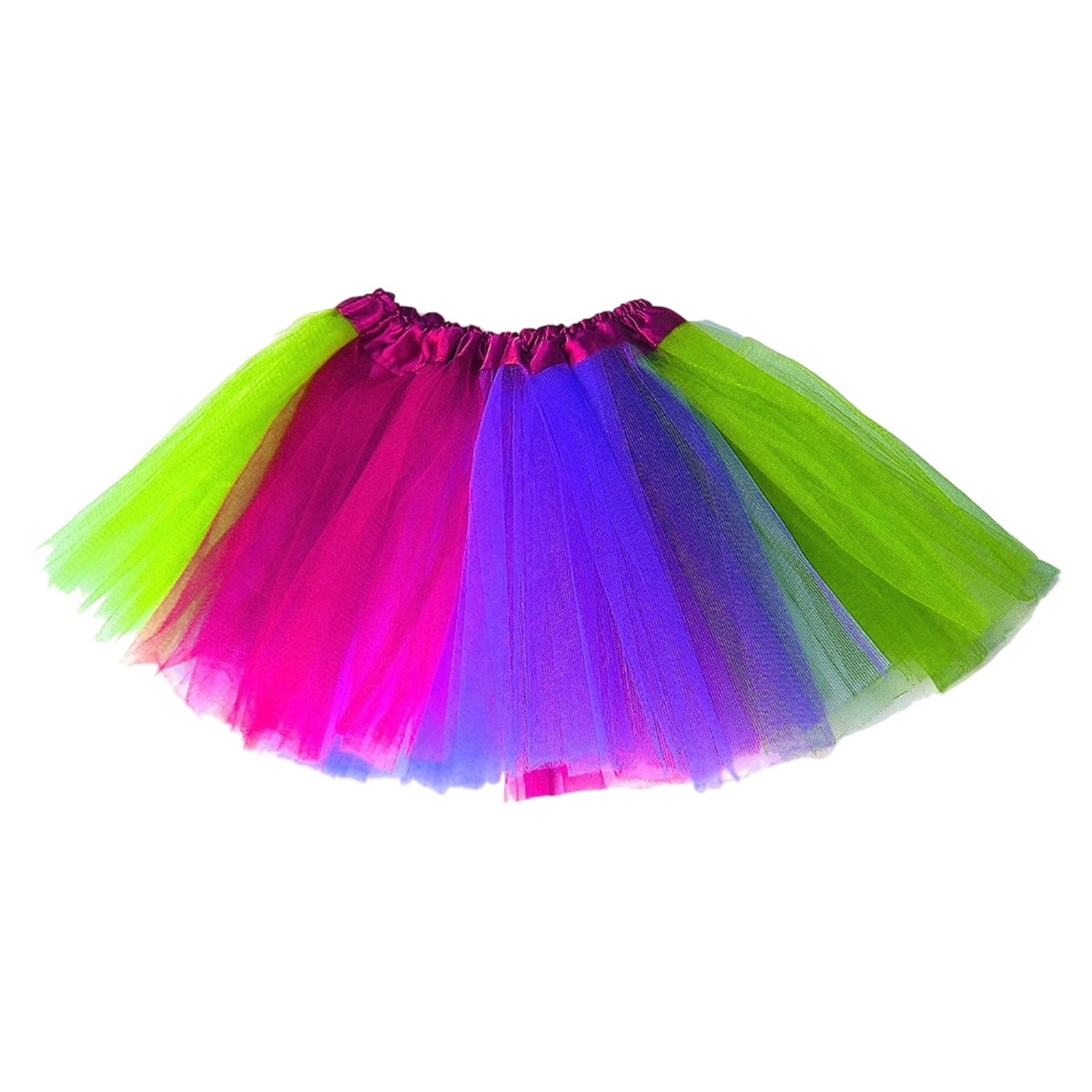 Holiday Skirts for Women Elegant Layered Midi Skirt Sheer Mesh Ballet ...