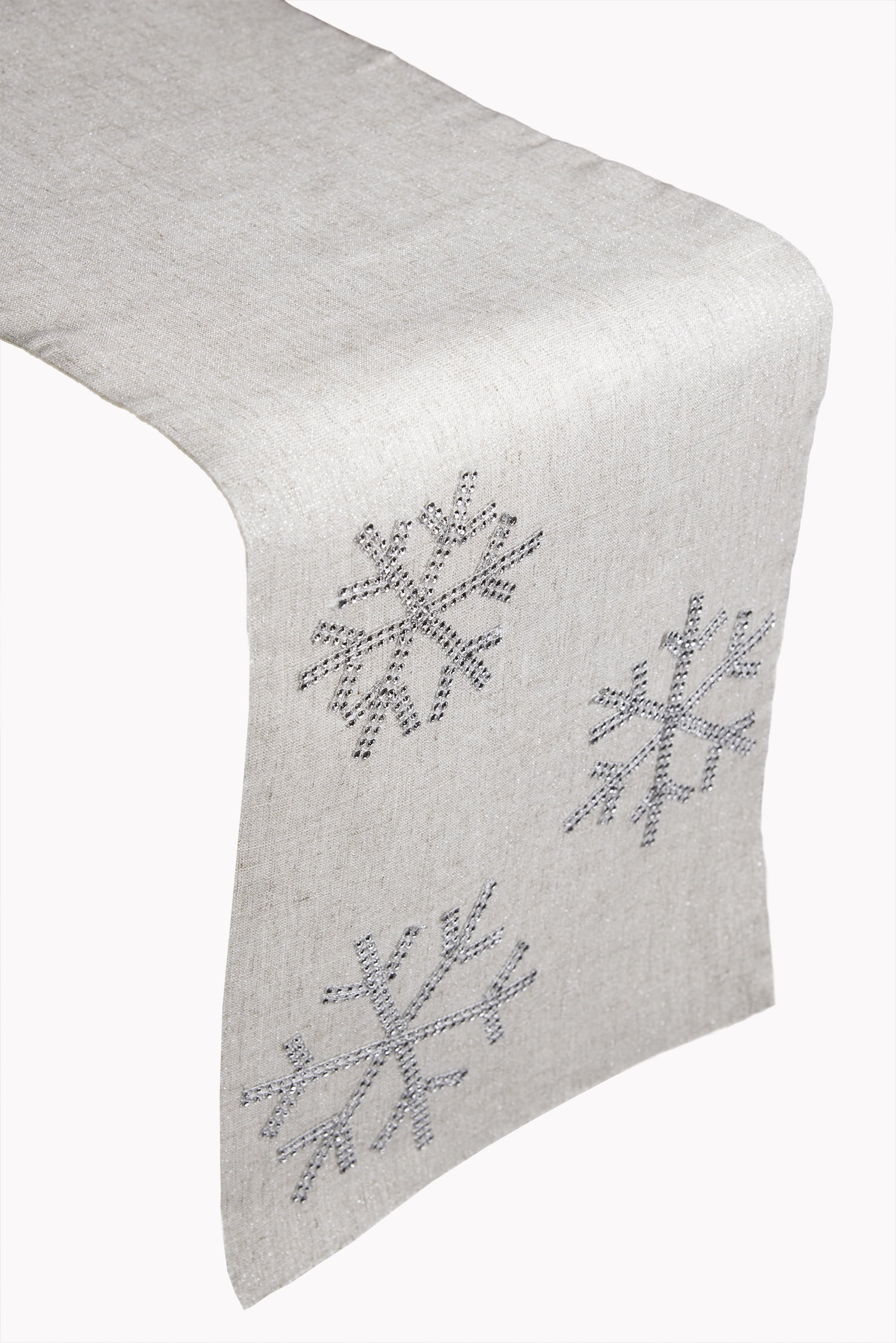 Holiday Snowflake 100% Polyester Table Runner - Walmart.com
