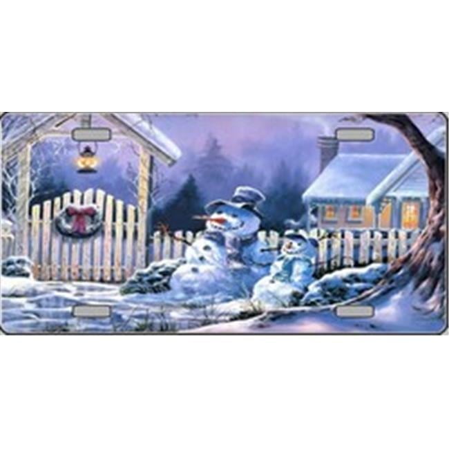 Holiday Snowman Full Color License Plates - Walmart.com