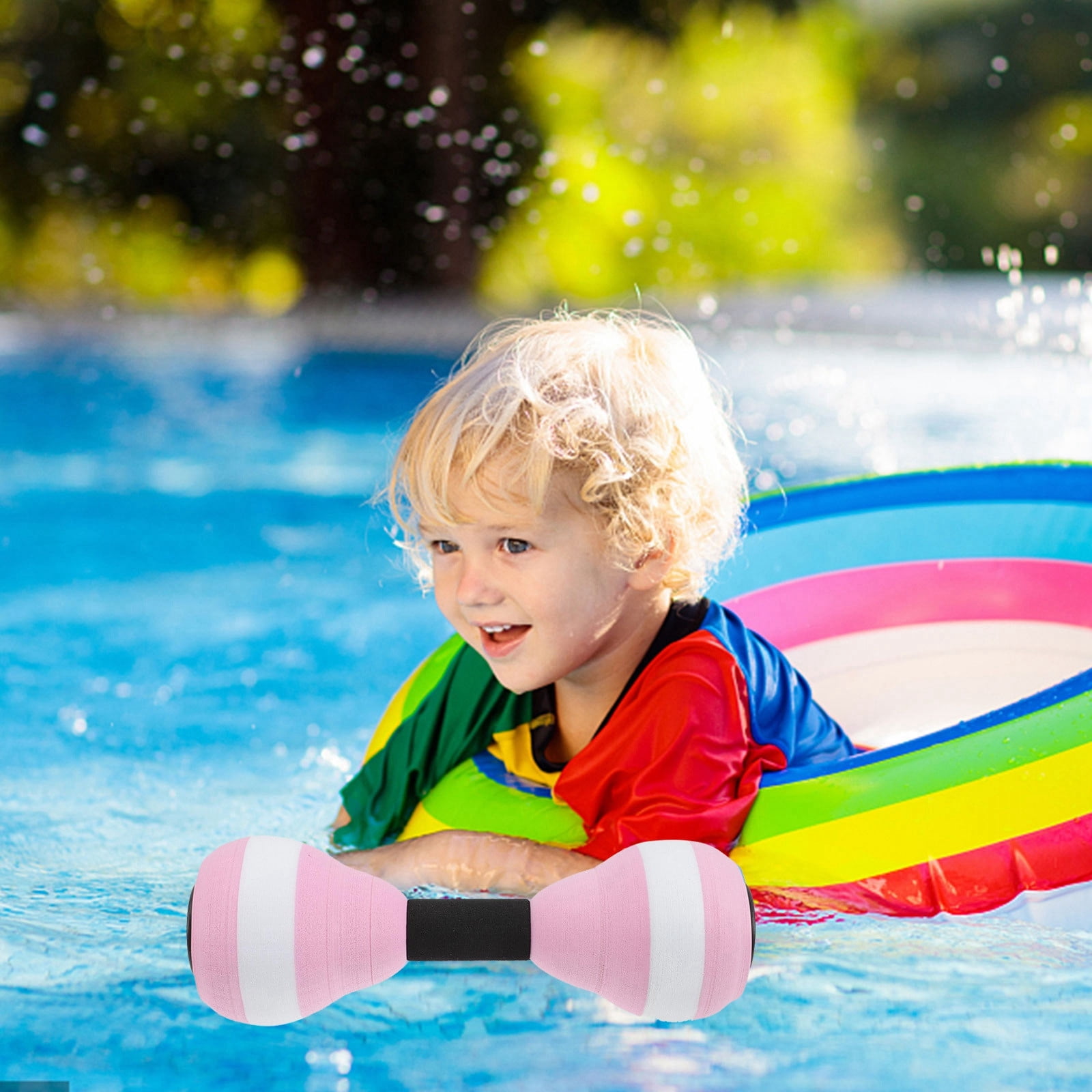 Angeler Floating Dumbbell Water Exercise, Eva Foam Aquatic Barbells ...