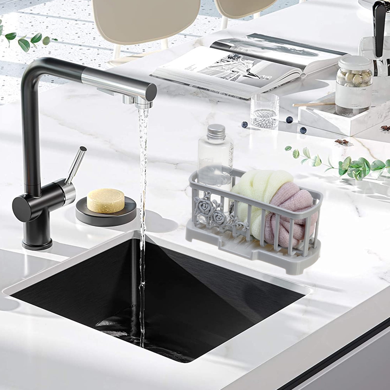 Your Holiday Sponge Stand Rack Sink Organizer Compact Storage Tool With ...