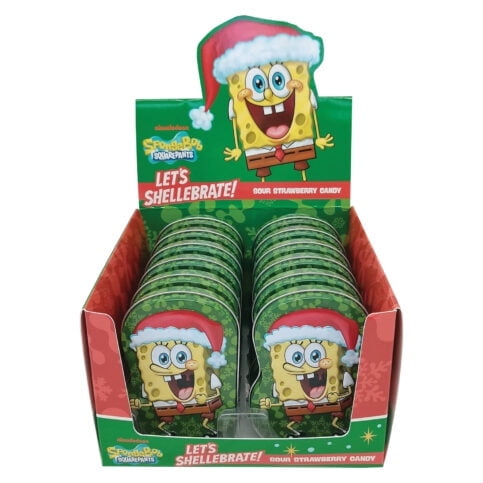 Holiday SpongeBob SquarePants Let’s Shellebrate! Sour Candy in ...