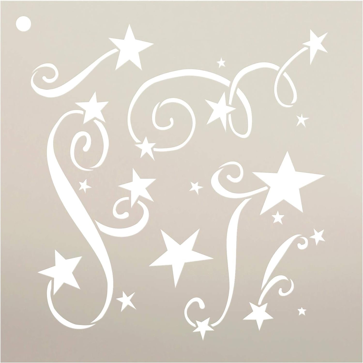 Holiday Stars Pattern Stencil By Studior12 | DIY Christmas | Night Sky ...