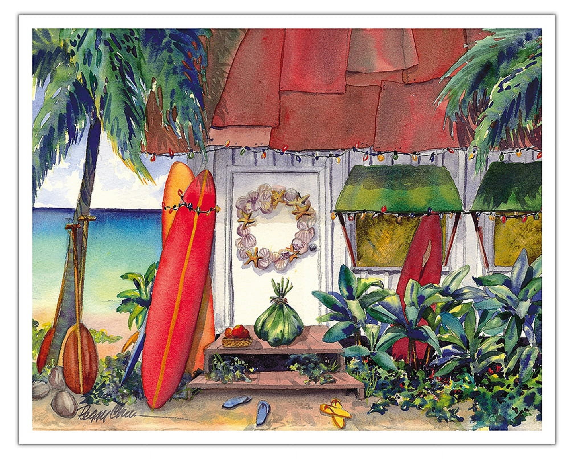 Holiday at the Surf Shack - Hawaiian Beach House (Hale) at Christmas ...