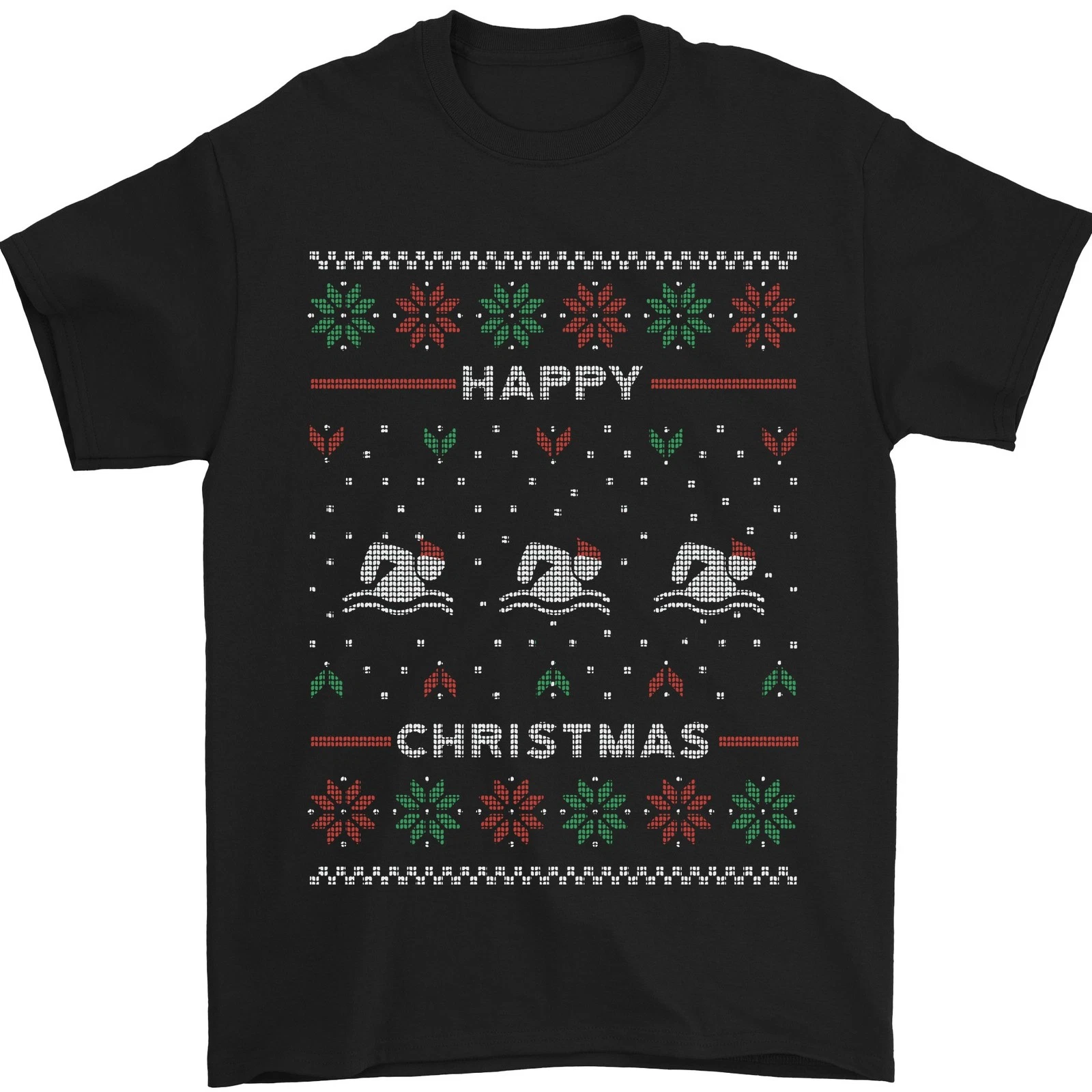 Holiday Swimming Winter Fun Humor Graphic Unisex T-Shirt, up to size ...
