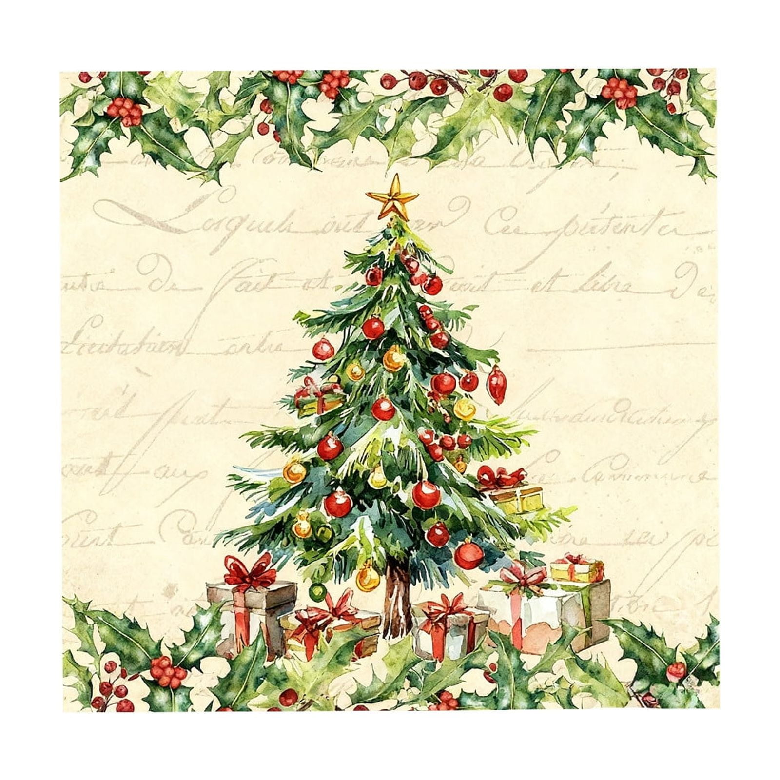 A Holiday Tableware Christmas Themed Paper Plates Cups Napkins 9.05In 3 ...