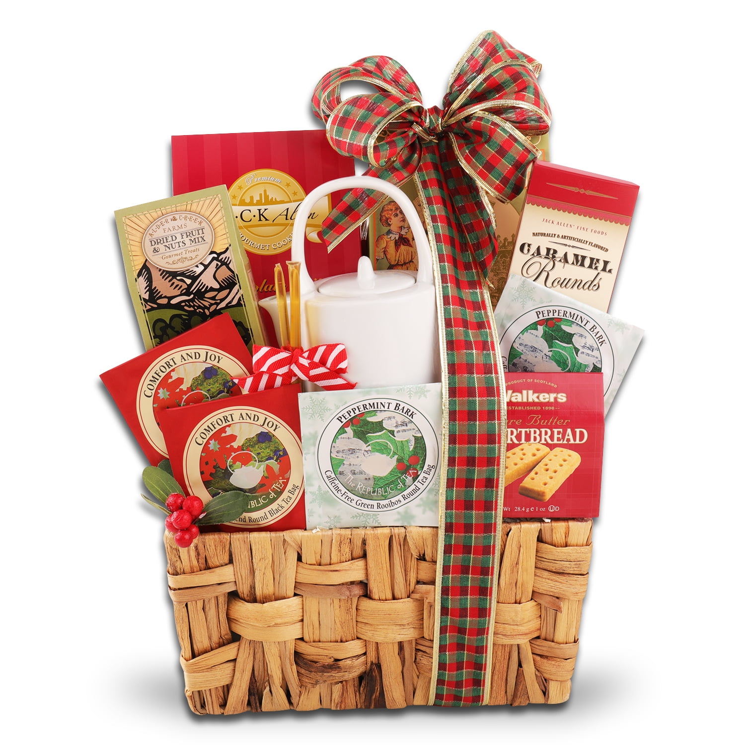 Holiday Tea Time Gift Basket - Walmart.com
