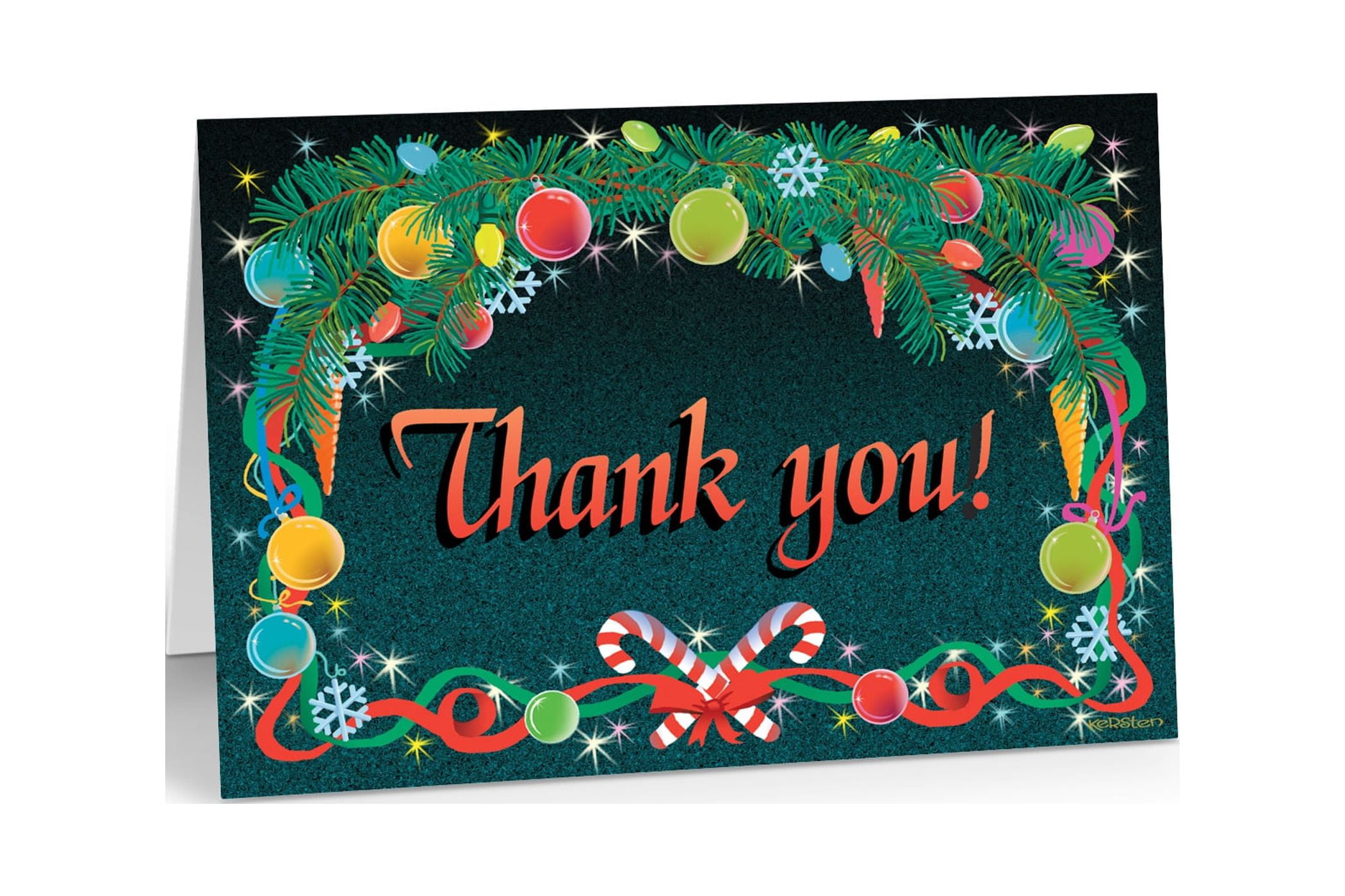 Holiday Thank You Boxed Note Card - 10 Boxed Note Cards and Envelopes ...