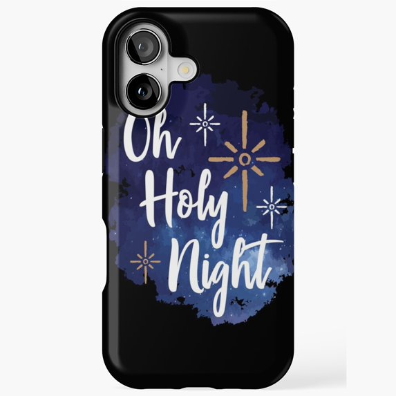 Holiday Theme O Holy Night Christmas Art for iPhone 17 11 12 13 14 15 ...