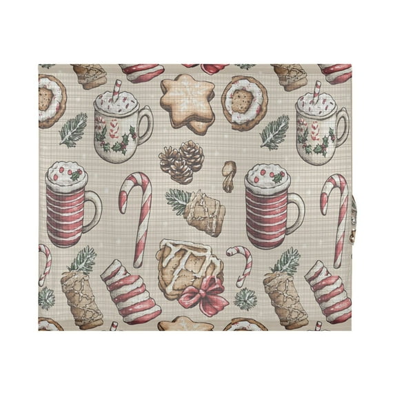 Holiday Themed Treats Pattern Door Curtain Blackout Thermal Insulated ...