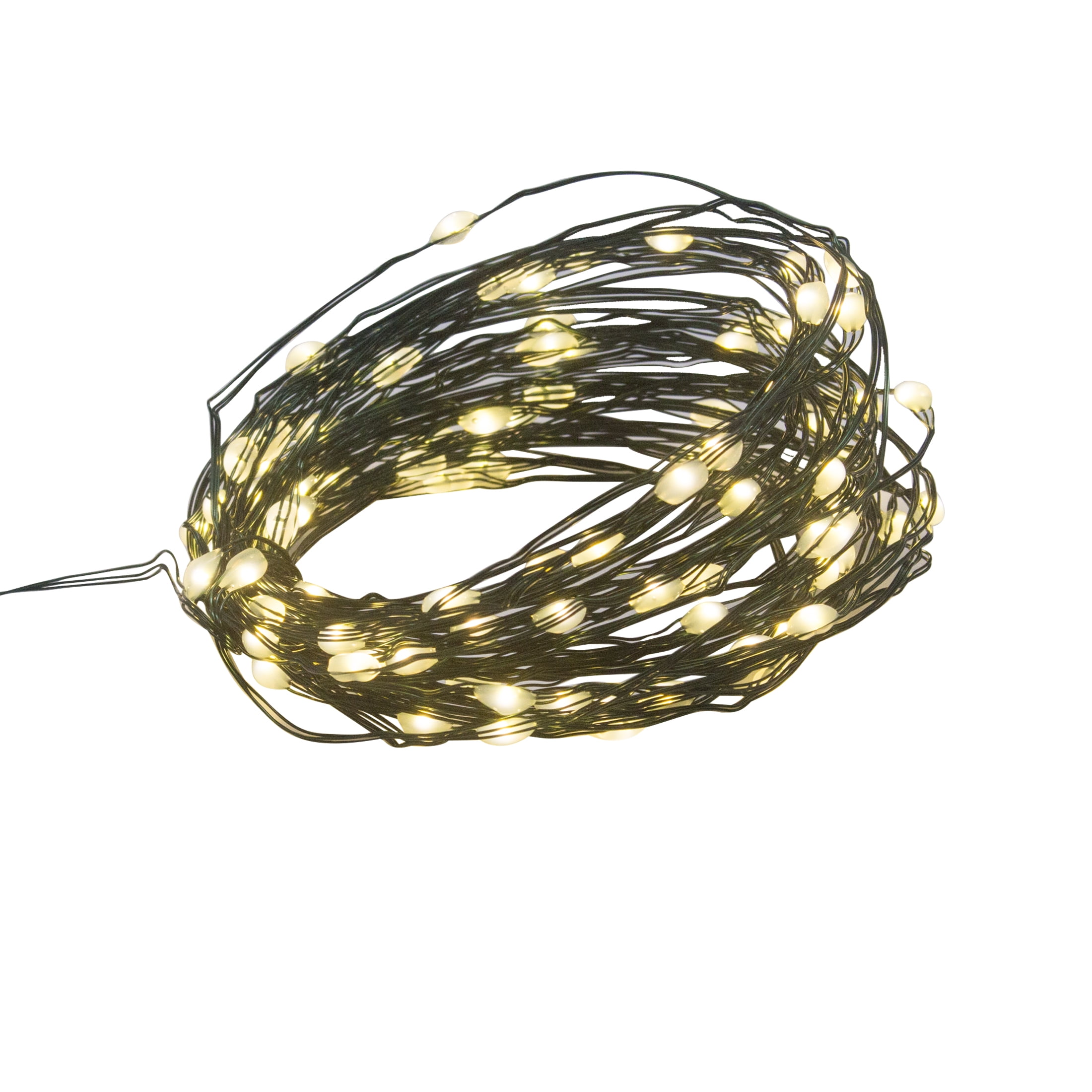 Holiday Time 100 Warm White Led Wire Light Set - Walmart.com