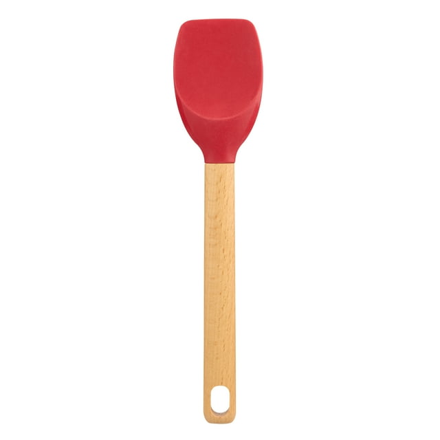 Holiday Time 12 inch Silicone Spoonula Spatula, Red - Walmart.com
