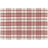 Holiday Time 24" x 36" Red Plaid Outdoor Layering Rug - Walmart.com