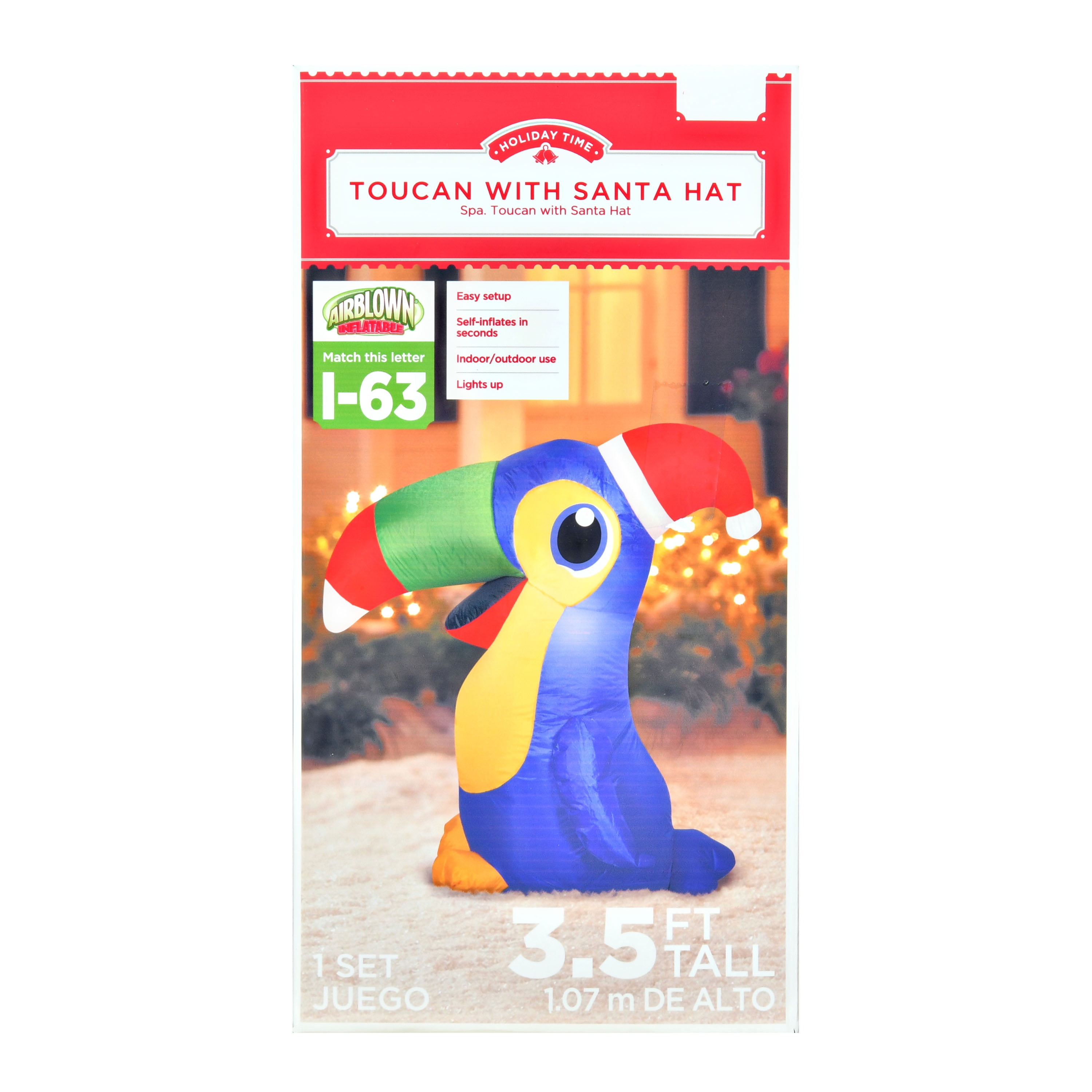 Holiday Time 3.5` Toucan Inflatable by Gemmy Industries - Walmart.com