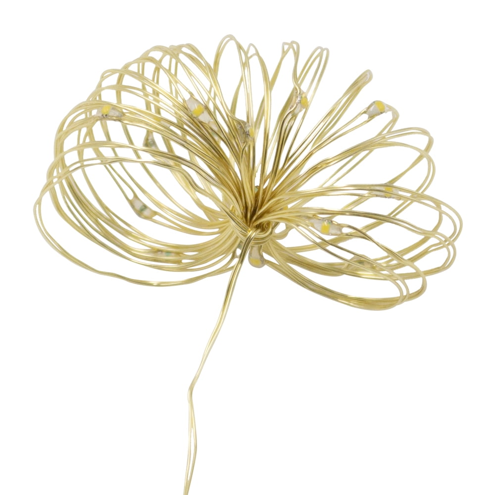 Holiday Time LED Ultra-Slim Gold Wire Christmas Lighting, 3 Functions ...