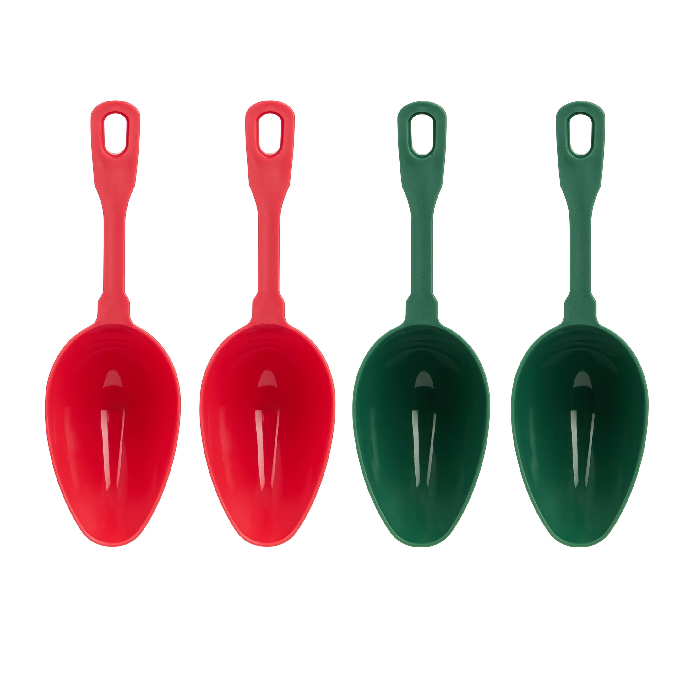 Holiday Time 4-Pack Mini Candy Shovel Scoop Set, Red and Green ...