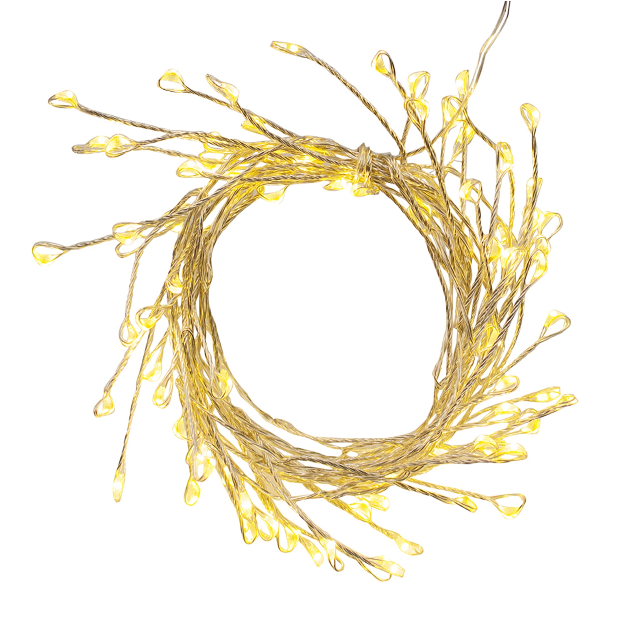 Holiday Time 80-Count Warm White LED Firecracker String Lights with ...