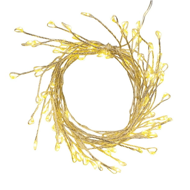 Holiday Time 80-Count Warm White LED Firecracker String Lights with ...