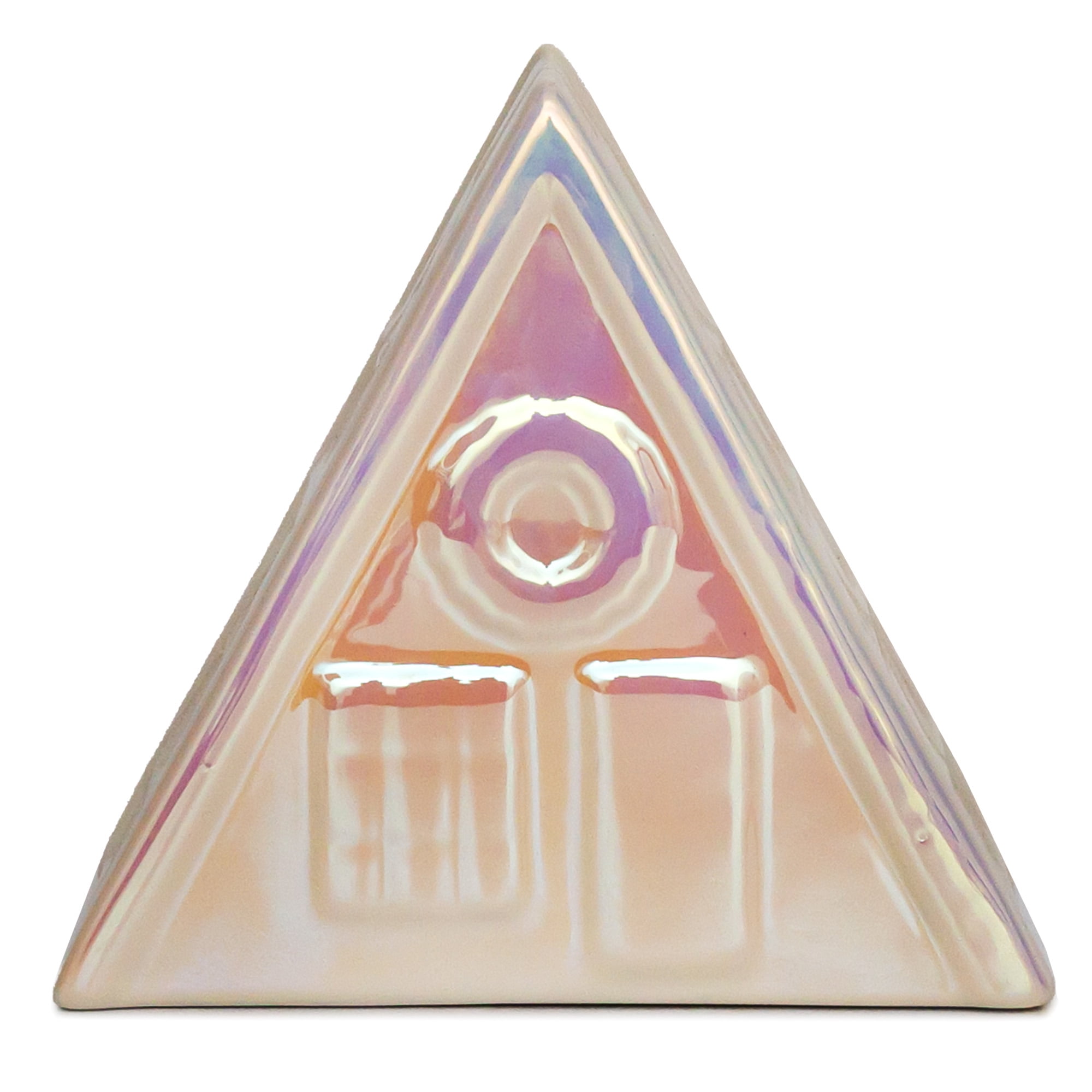 Holiday Time A-Frame Ceramic Iridescent House - Walmart.com