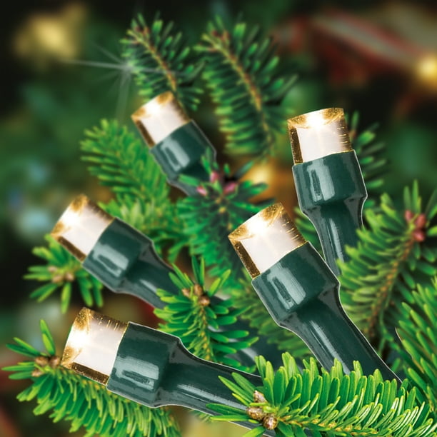 Holiday Time Battery Operated LED Micro Light Set Warm White Bulb,50 ...