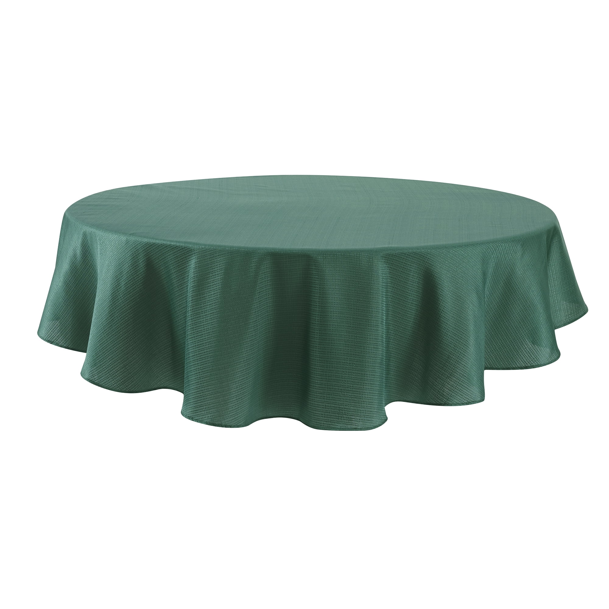 Holiday Time Christmas Forest Pine Tablecloth 70 Round with Snowflake ...