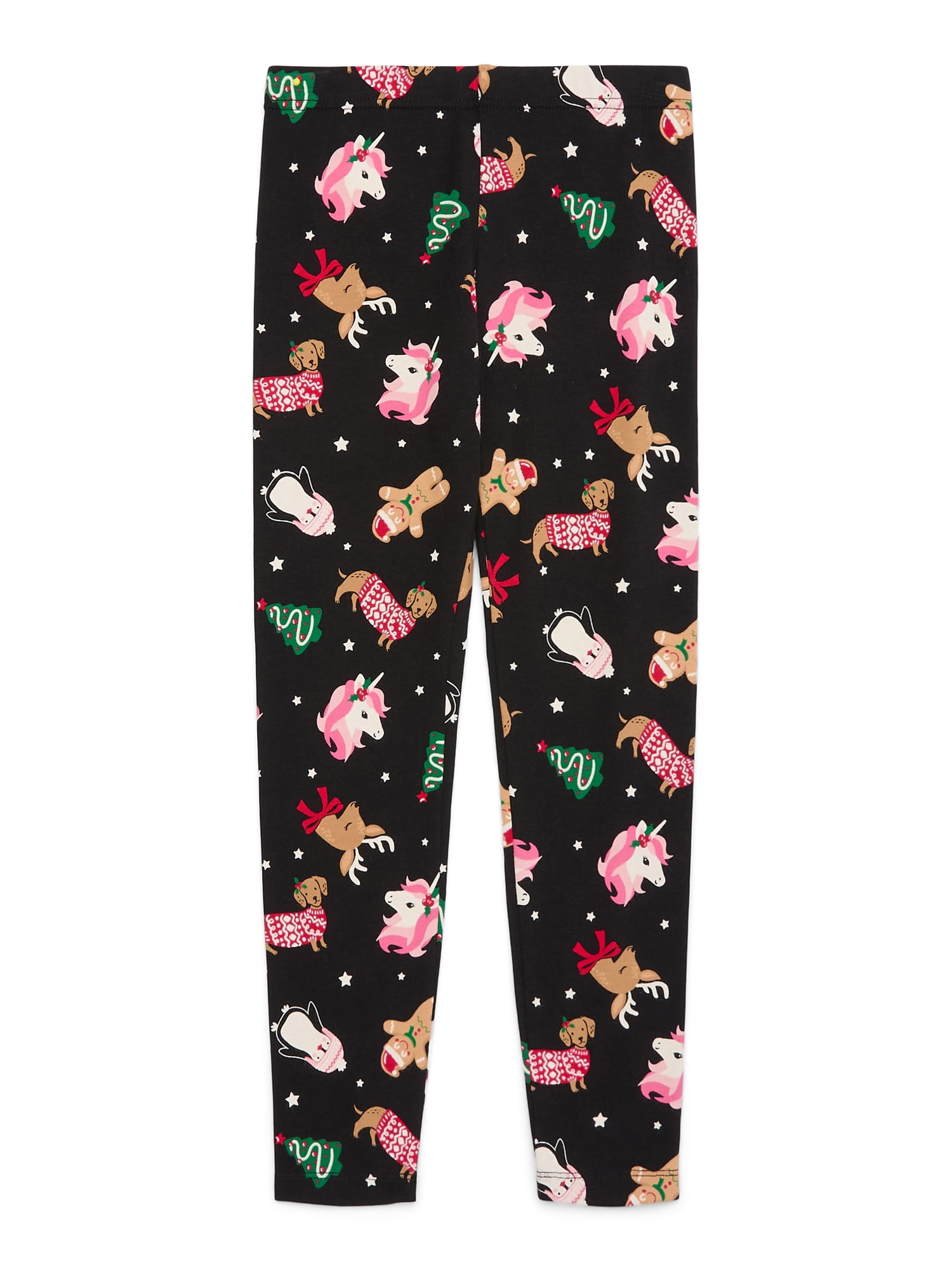 Holiday Time Girls Christmas Icon Print Leggings, Sizes 4-18 - Walmart.com