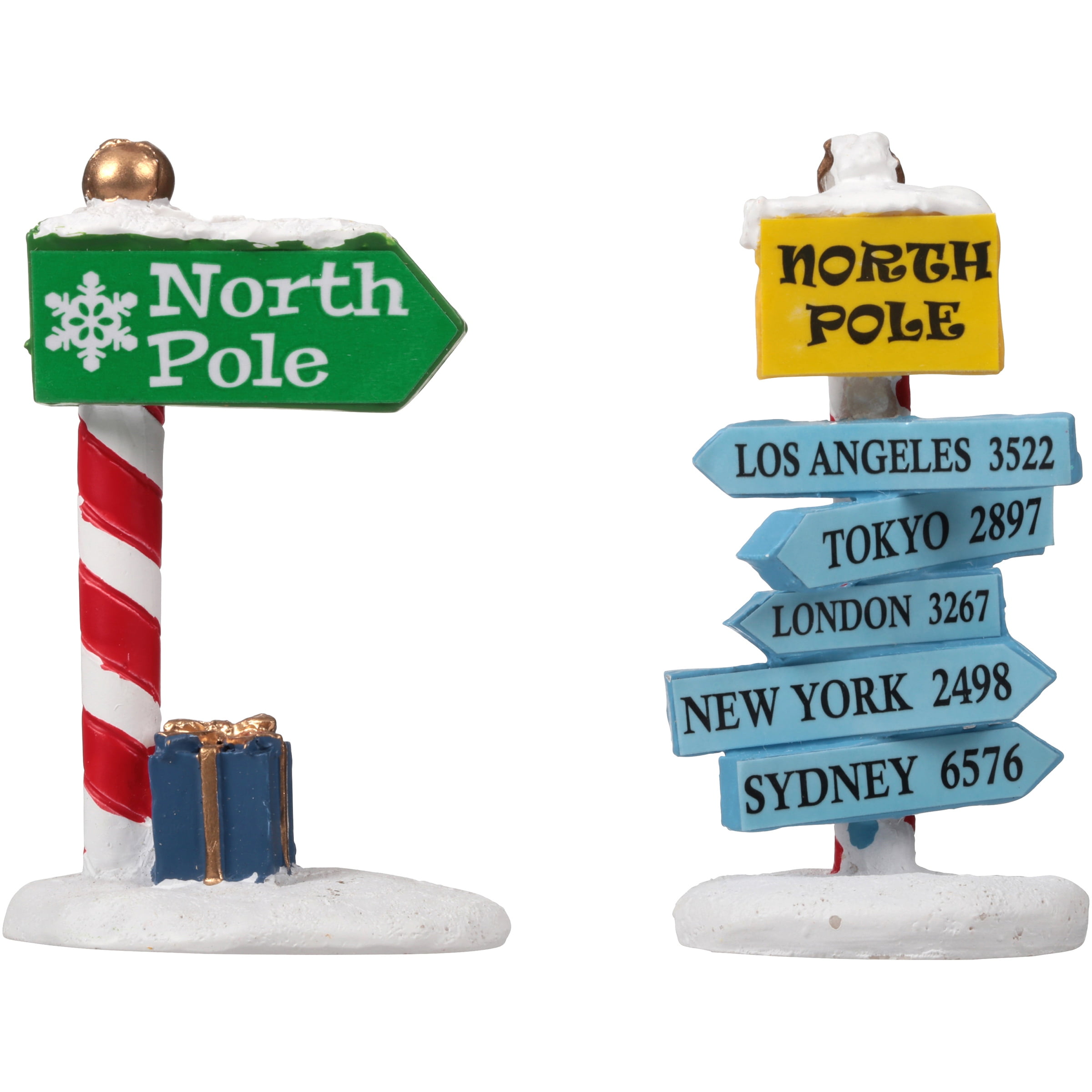 Holiday Time Christmas Signs 2 pc Pack - Walmart.com