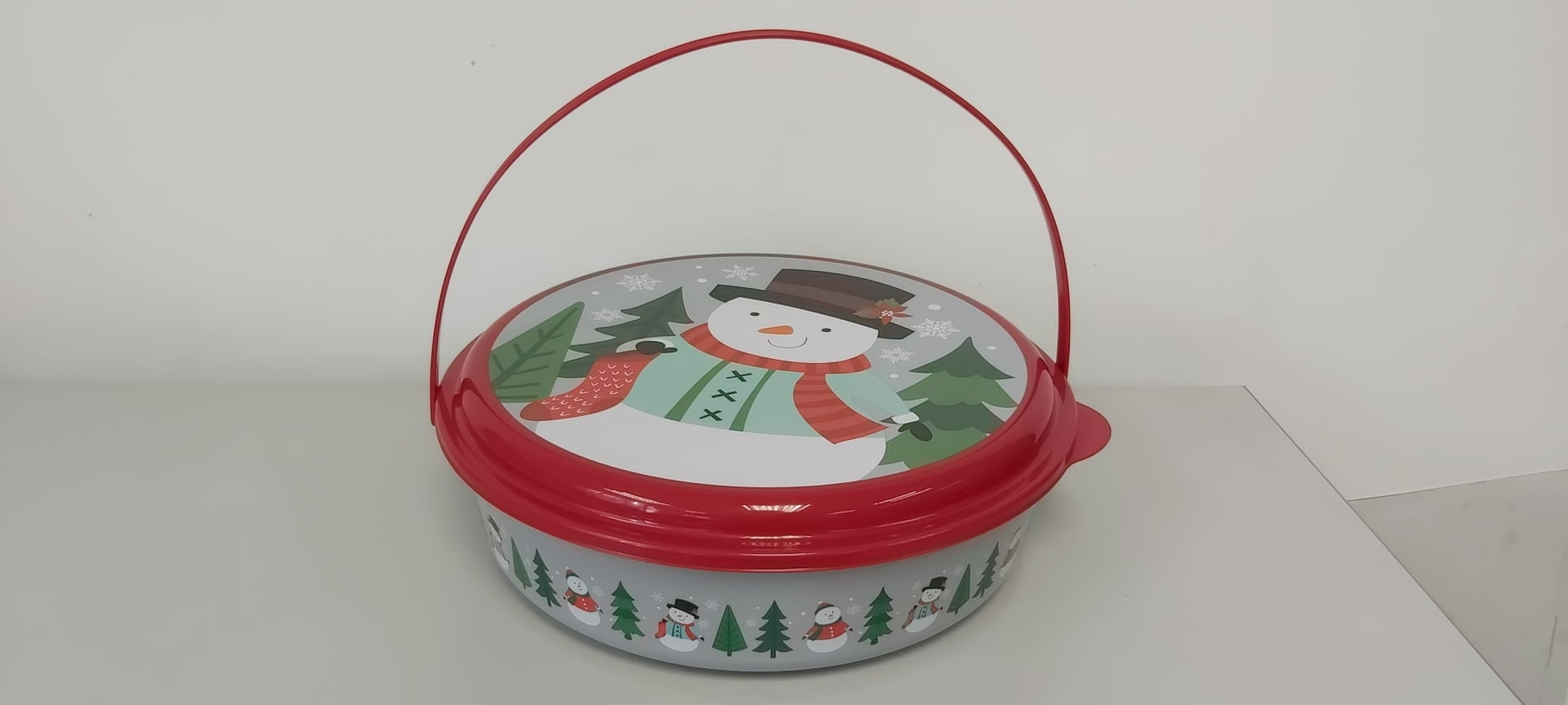 Holiday Time Cookie Container 12 Inch, Snowman - Walmart.com