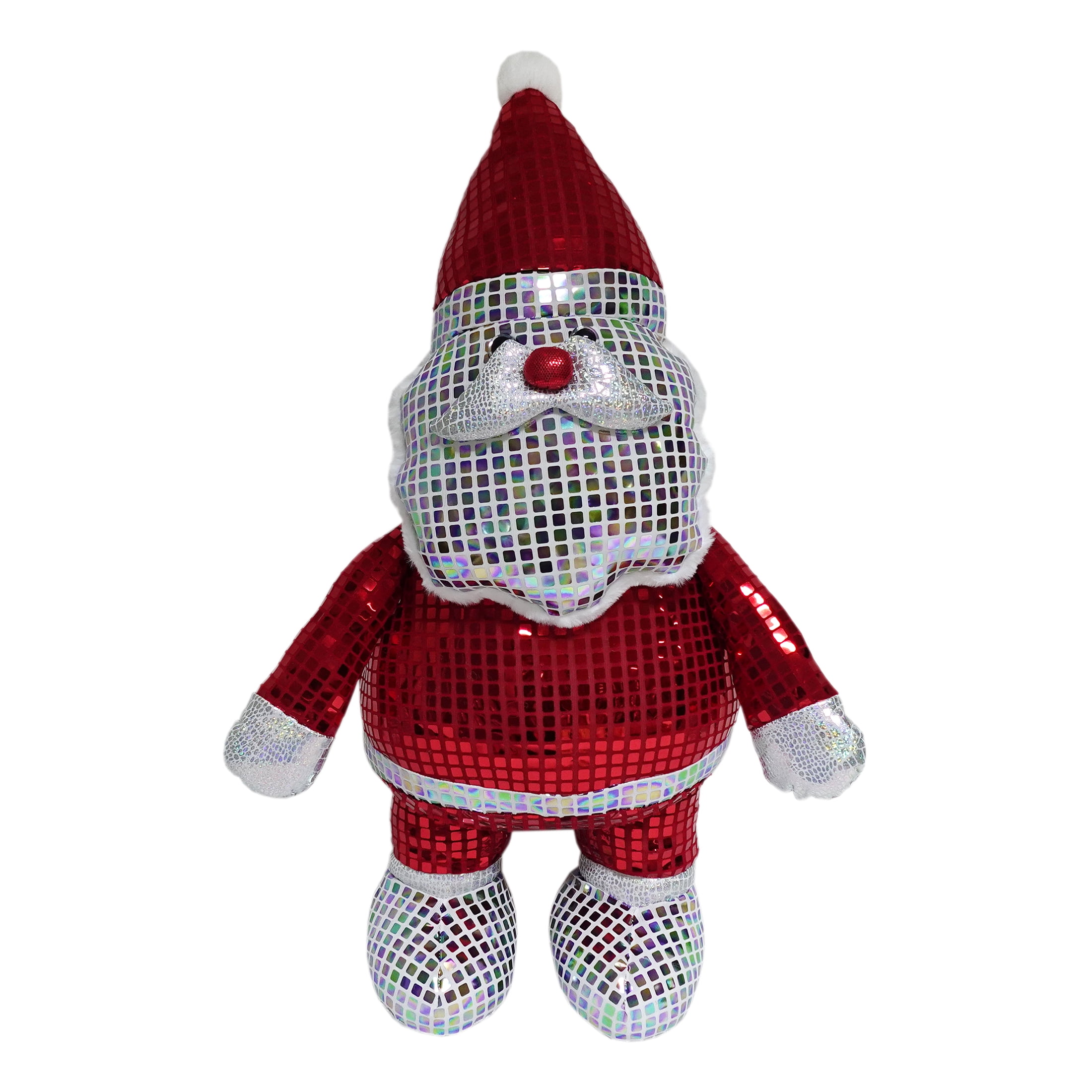 Brandclub - Holiday Time Disco Ball Snowman Christmas Plush