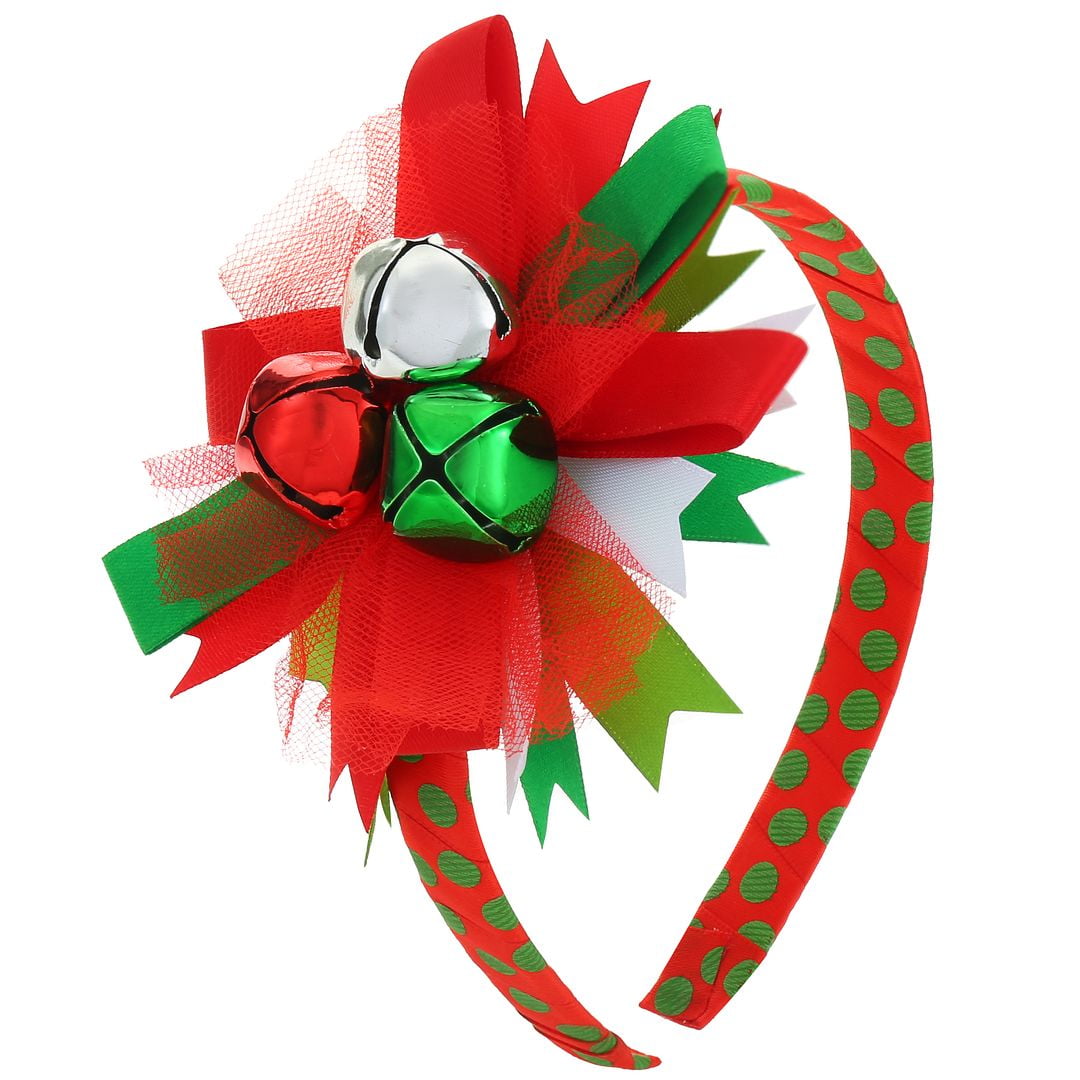 Holiday Time Embellished Ribbon Headband, for Women and Teens, Red ...