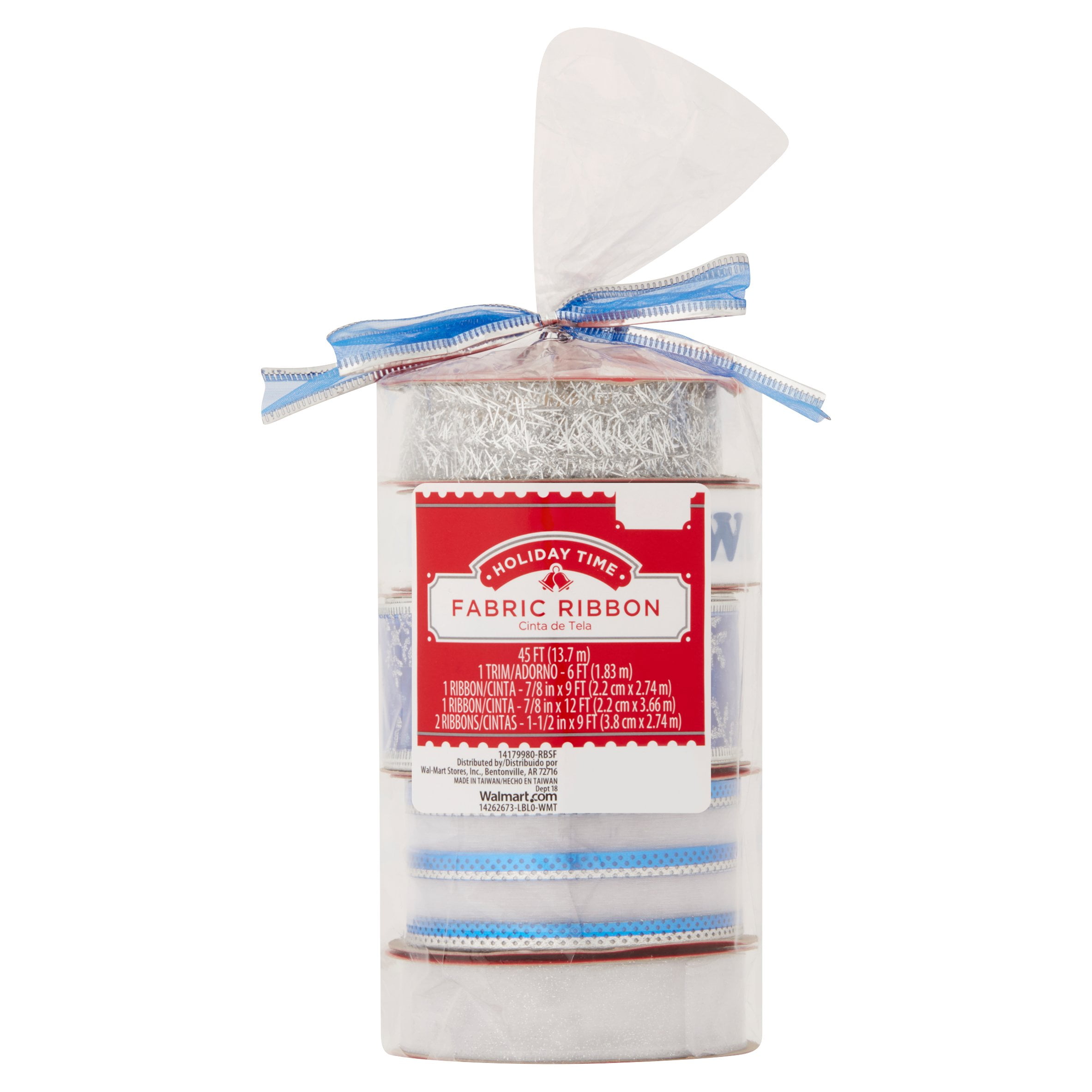 Holiday Time Fabric Ribbon - Walmart.com